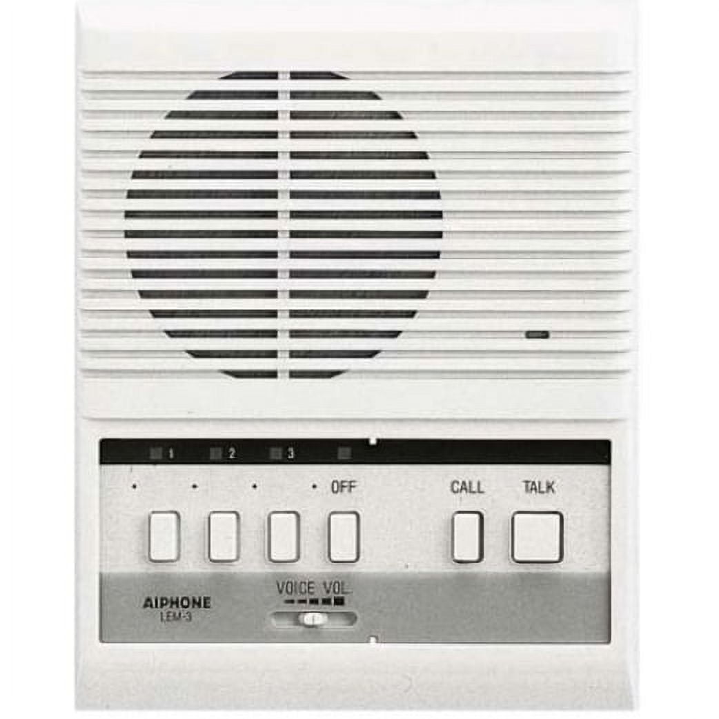 Aiphone LEM-3 Indoor Room Intercom Master Station, Desktop & Wall Mount ...