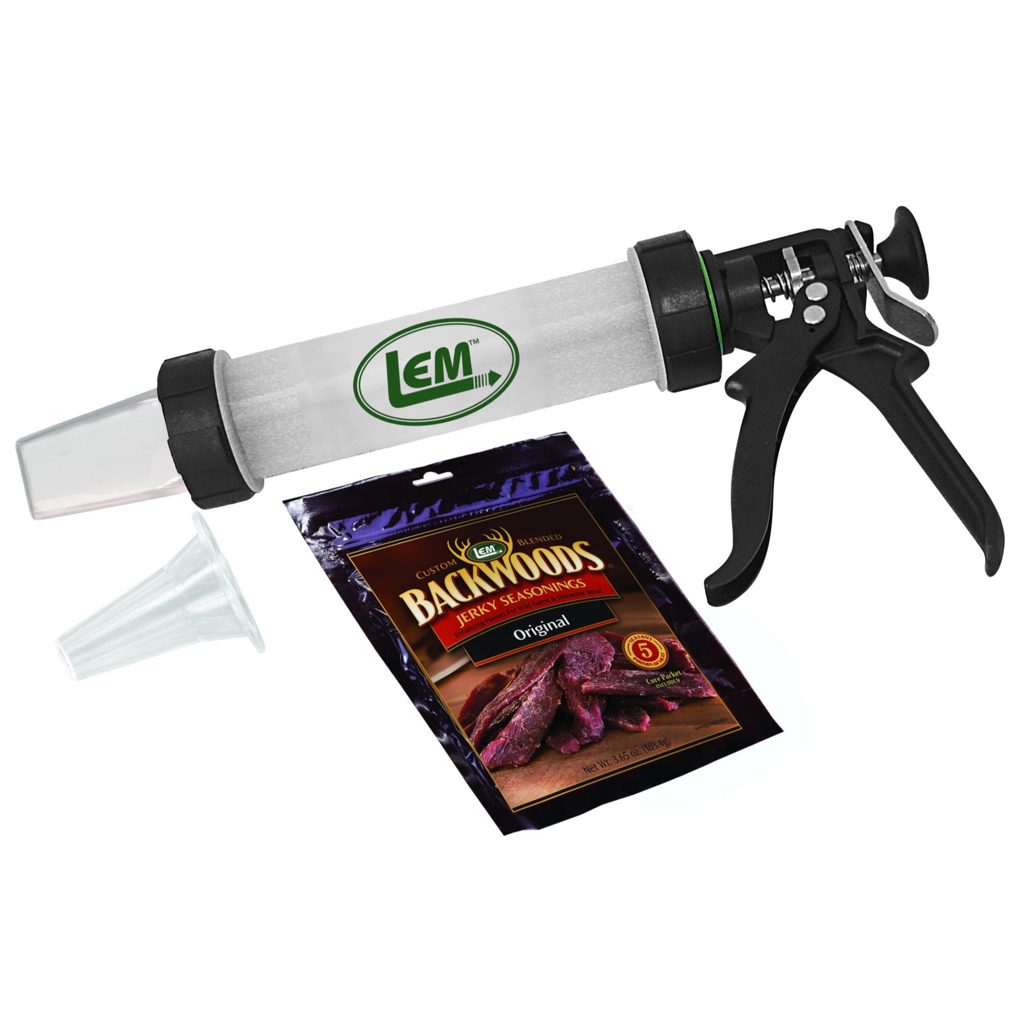 LEM Products Jerky Gun Kit - ABS Plastic & Stainless Steel Shooter ...
