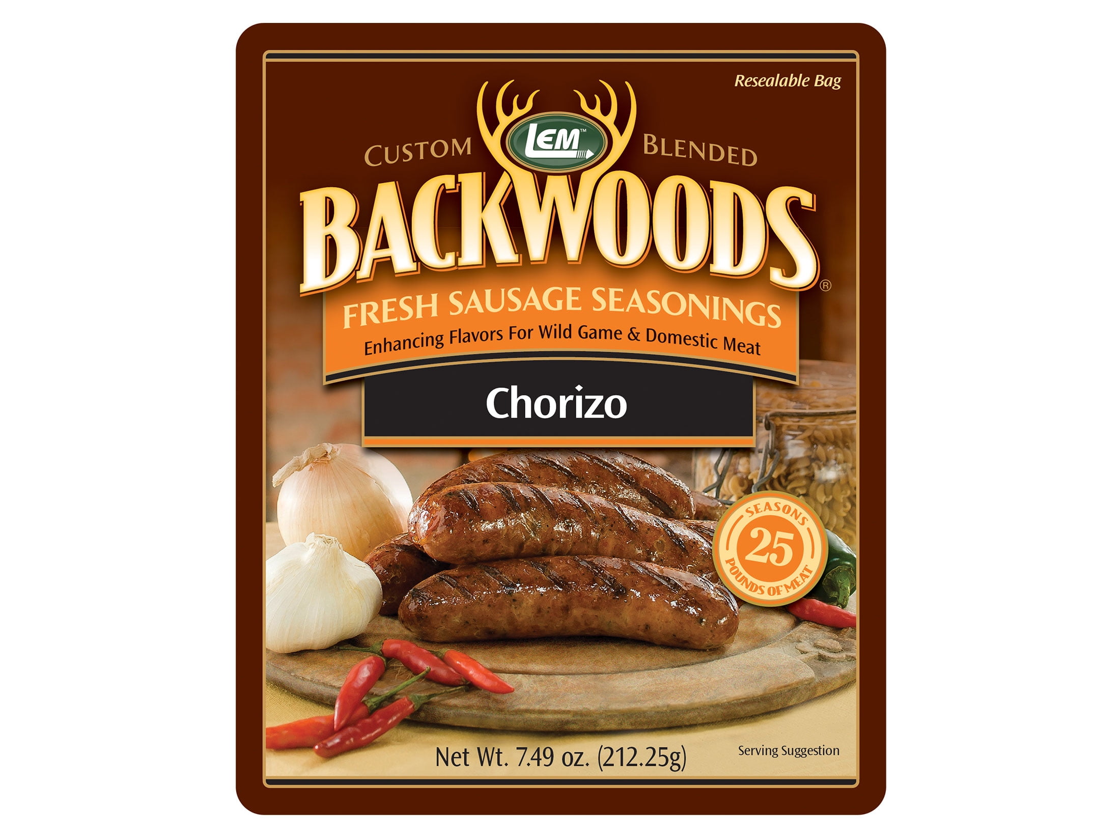 LEM Backwoods Chorizo Sausage Seasoning for 25 lbs - Walmart.com