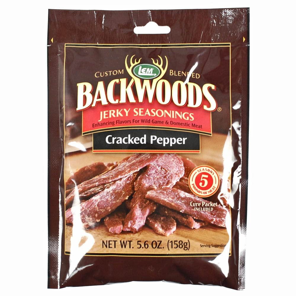 LEM Backwoods Cracked Pepper Jerky Seasoning, 5.6 oz. - Walmart.com