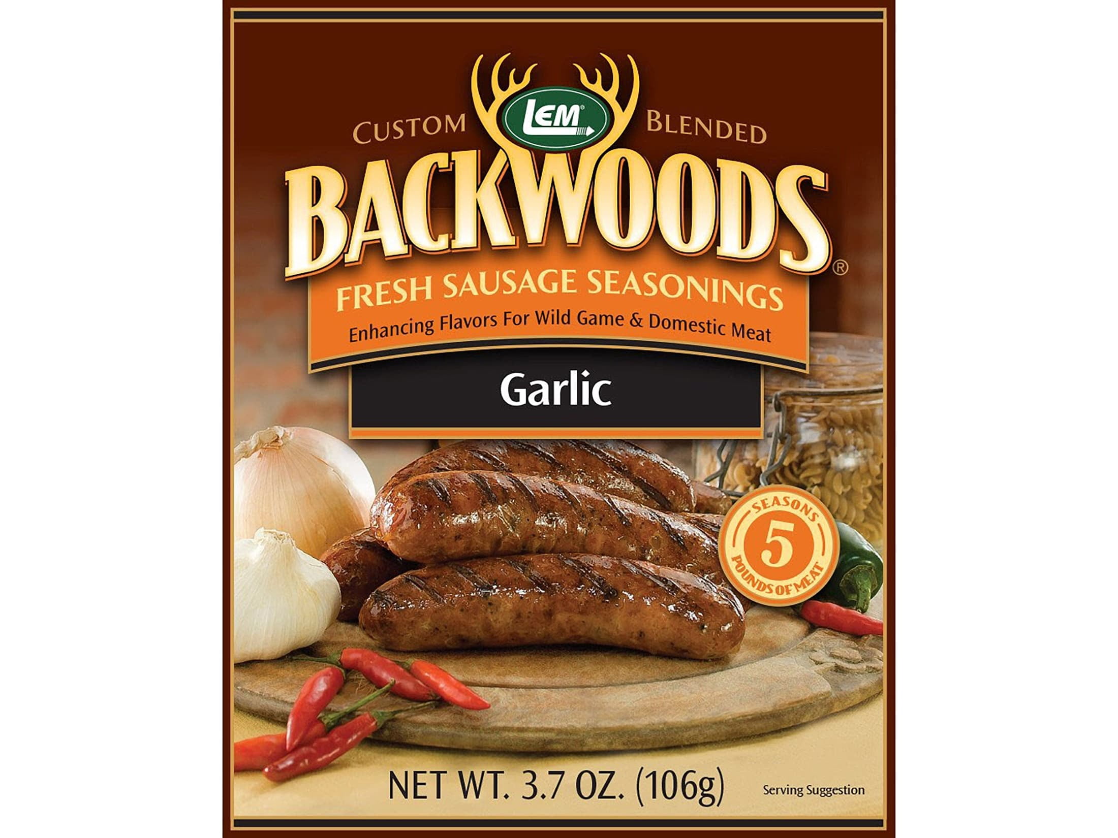LEM Backwoods Garlic Sausage Seasoning for 5 lbs - Walmart.com