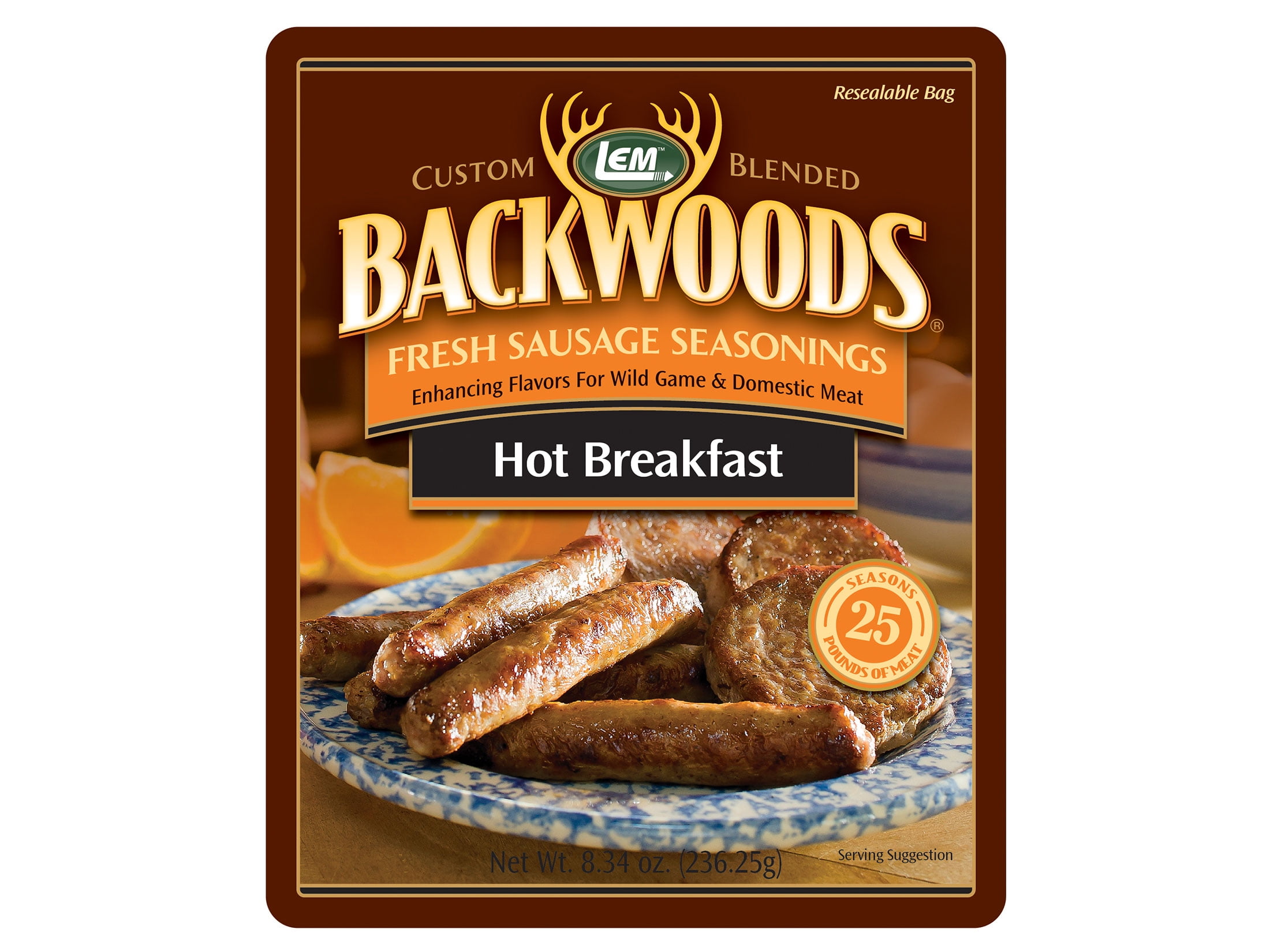 LEM Backwoods Hot Breakfast Sausage Seasoning for 25 lbs - Walmart.com