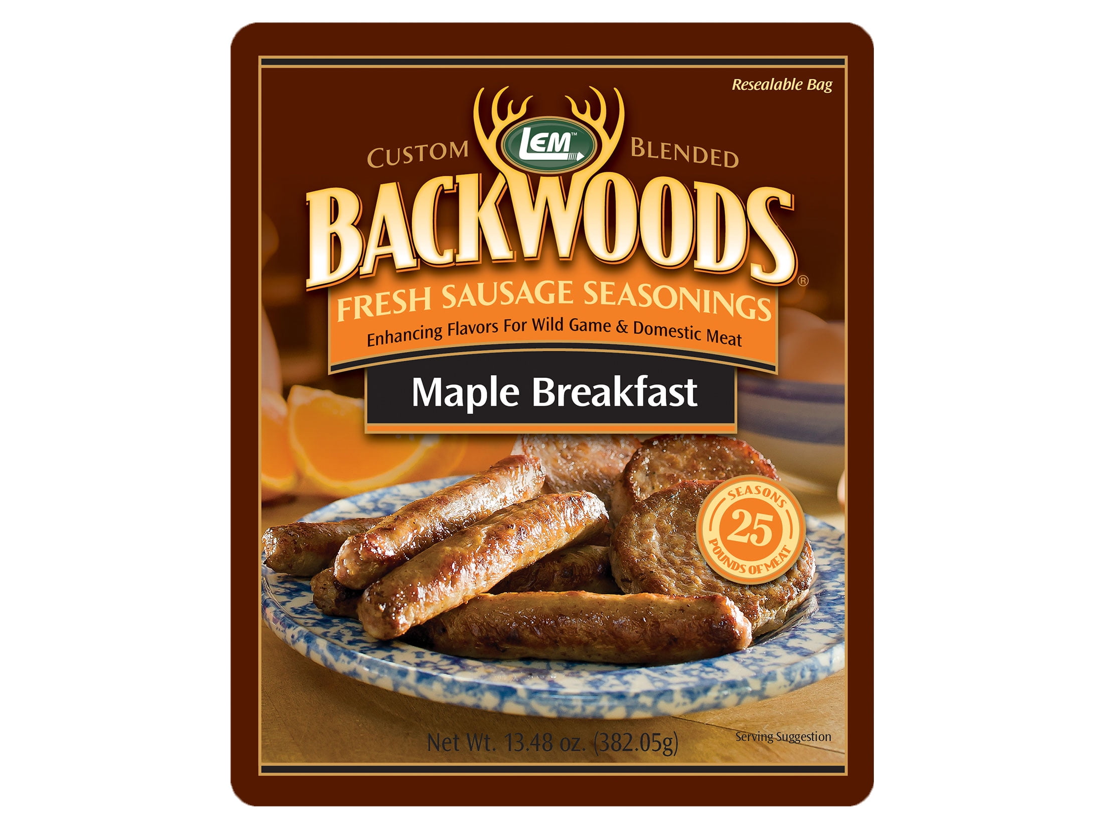 LEM Backwoods Maple Breakfast Sausage Seasoning for 25 lbs - Walmart.com