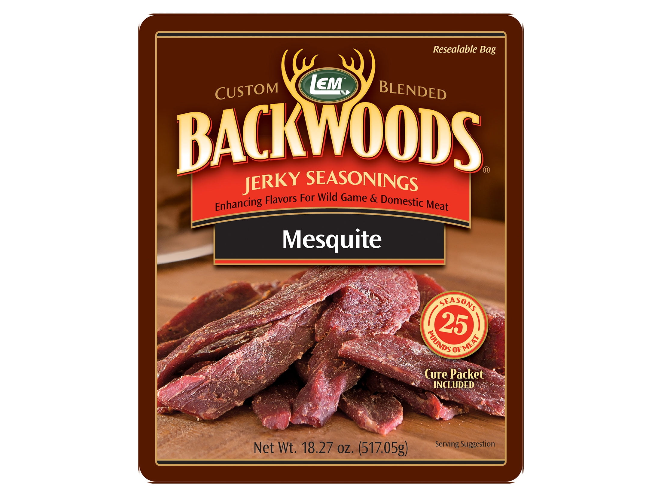 LEM Backwoods Mesquite Jerky Seasoning for 25 lbs - Walmart.com