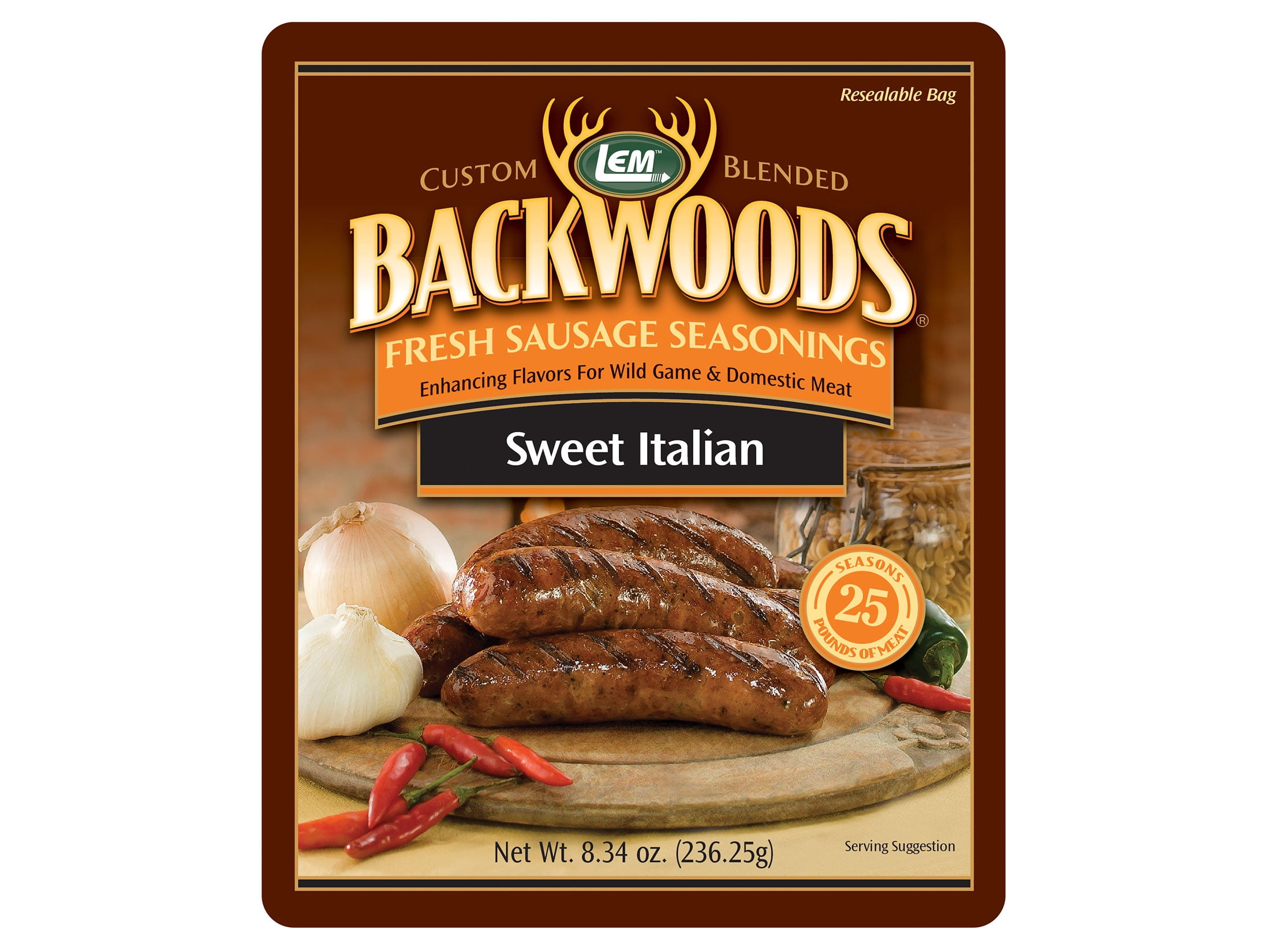 LEM Backwoods Sweet Italian Sausage Seasoning Mix for Breakfast ...