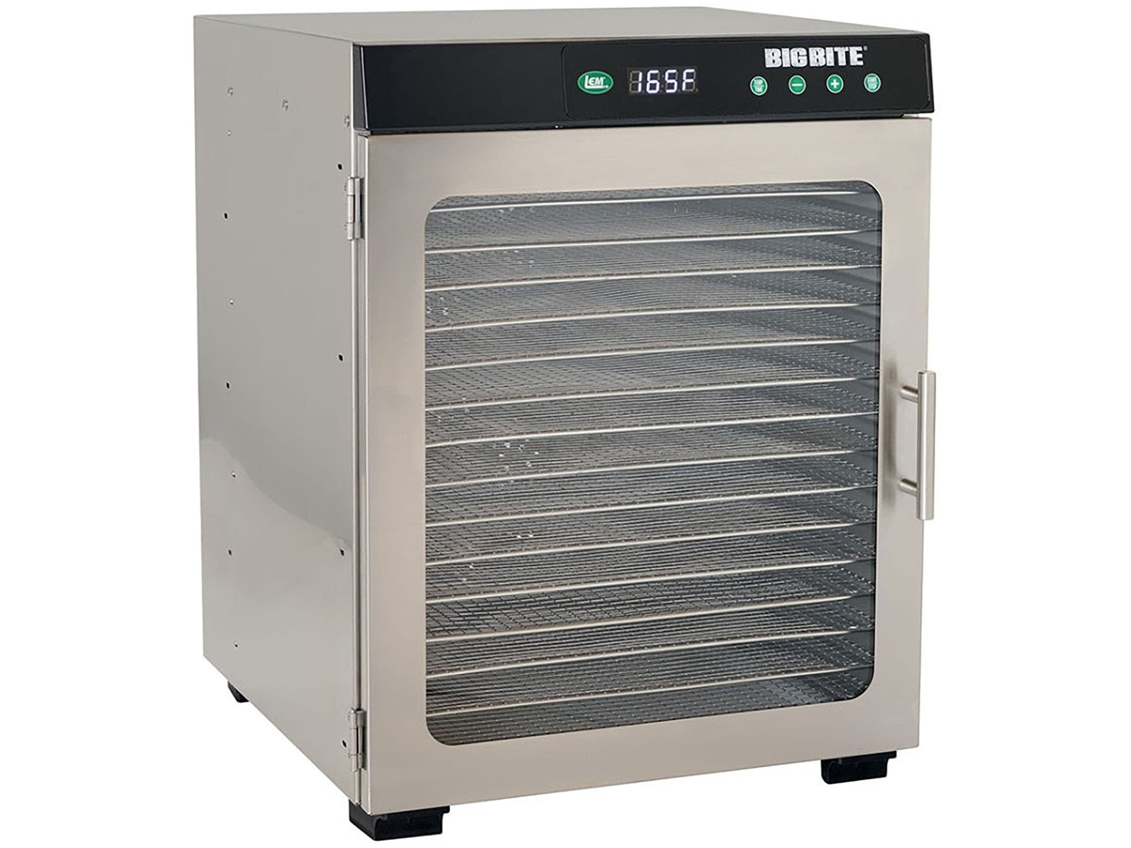 LEM Big Bite 16 Tray Dehydrator with Digital Timer Stainless Steel ...