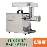 Big Bite #8 Stainless Steel Electric .50Hp Grinder - Walmart.com
