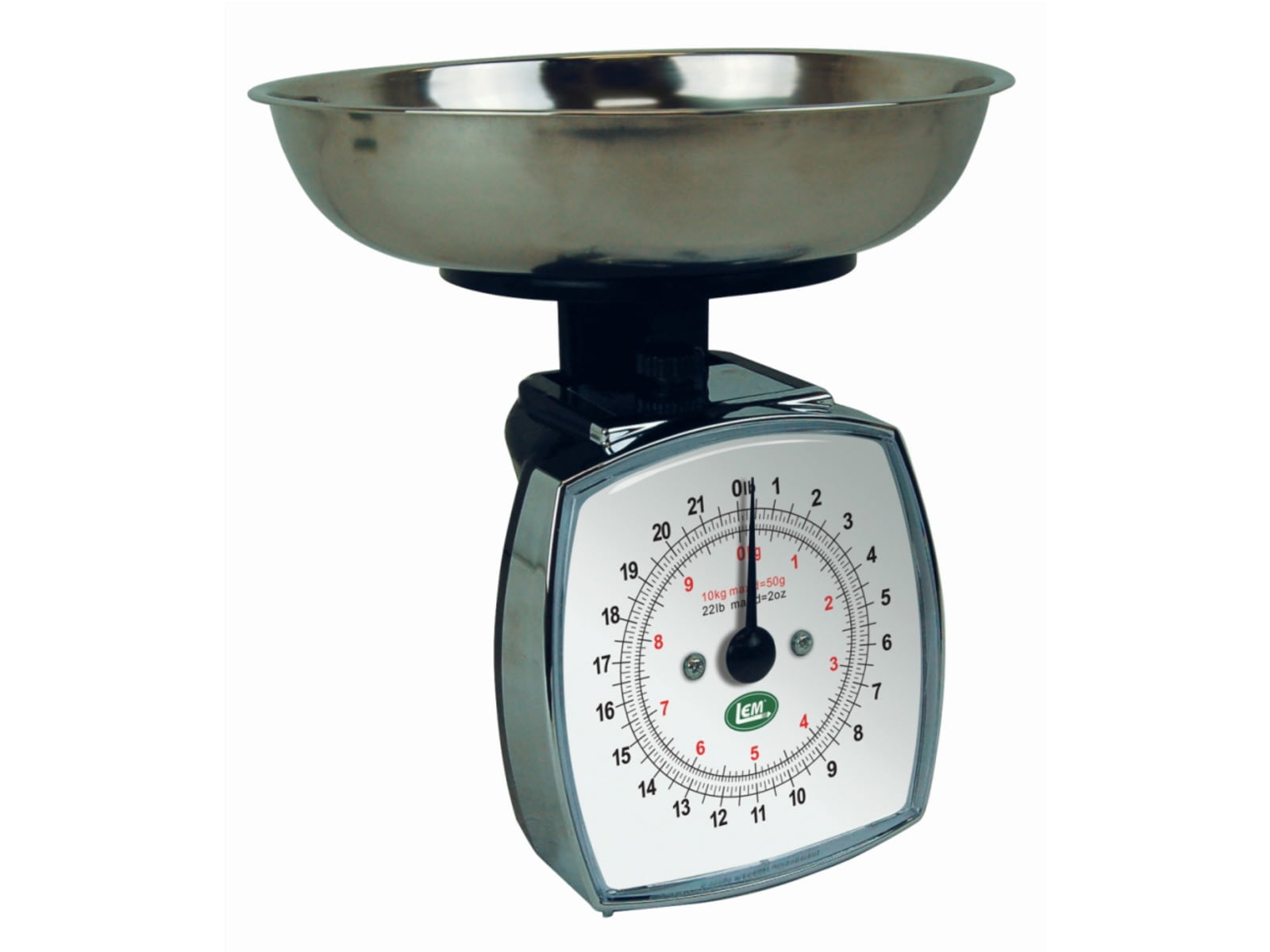 LEM Products 22lb Scale, Chrome Scale, Stainless Bowl - Walmart ...