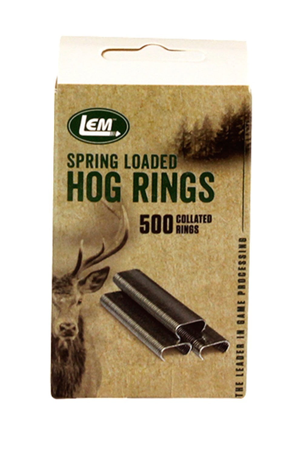 LEM Products Hog Rings for Spring-Loaded Pliers, 500 Galvanized Steel ...