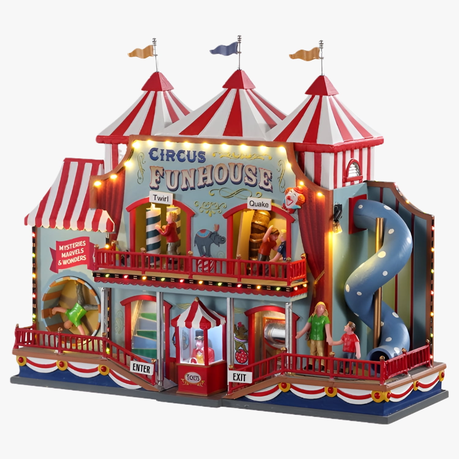 Lemax Christmas Musical Toy - Village Collection Circus Funhouse #05616 ...