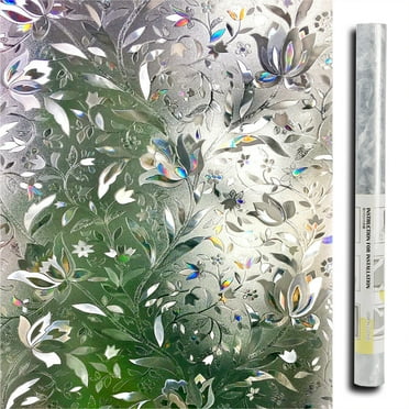 LELINTA 3D Window Films Privacy Film Decorative Flower Film Sticker for ...