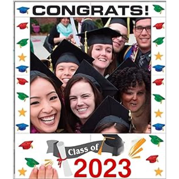 LEMONSODA Congrats! Class of 2023 Graduation Photo Booth Selfie Frame ...