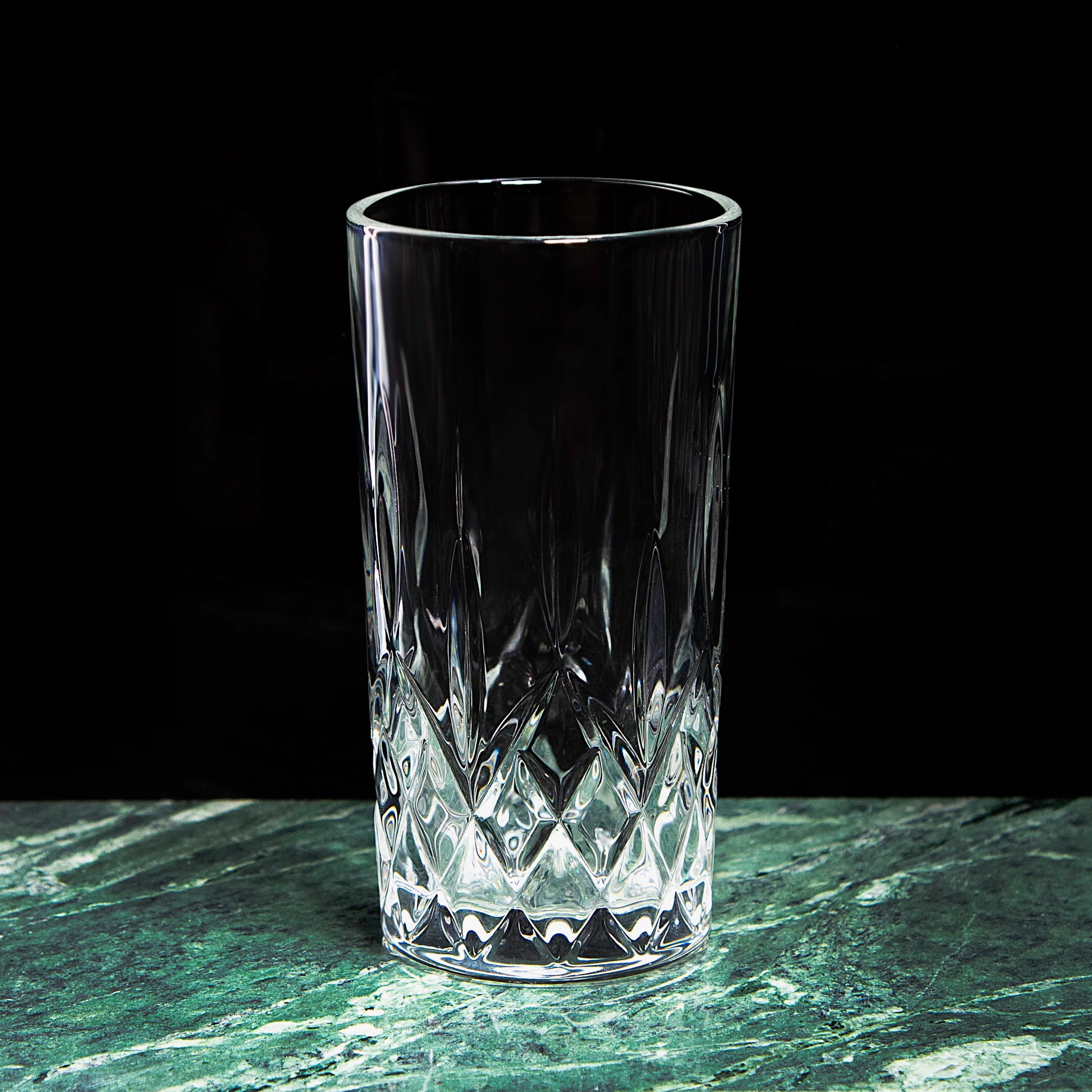 LEMONSODA Premium Crystal Cocktail Glassware - Set of 4 Tall Drinking ...
