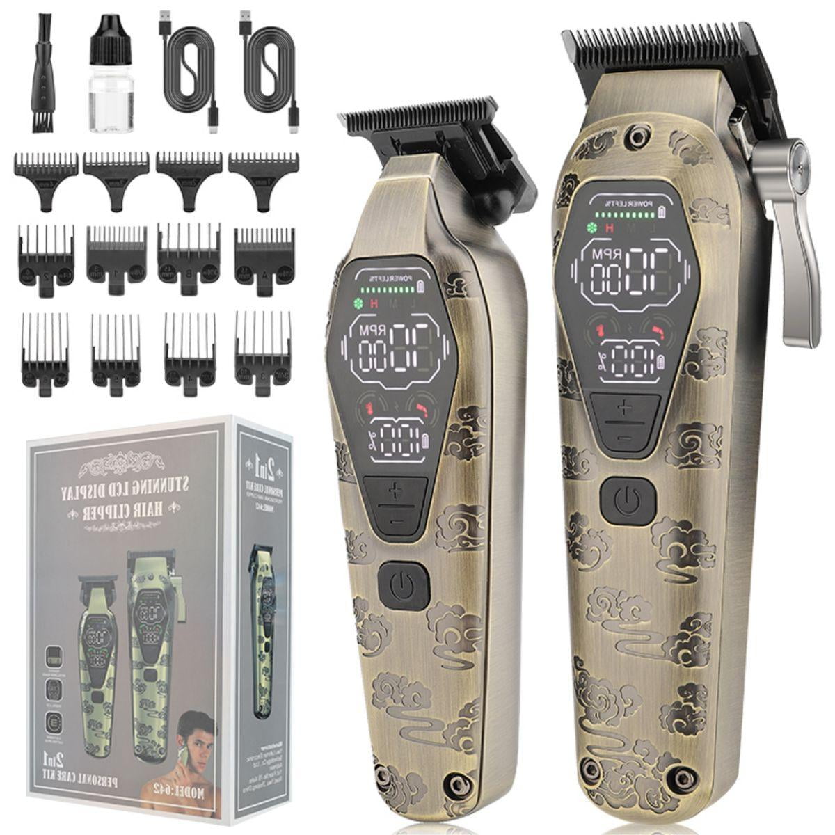 LEMULEGU Premium Titanium Hair Trimmer: Cordless, Battery-Powered, At ...