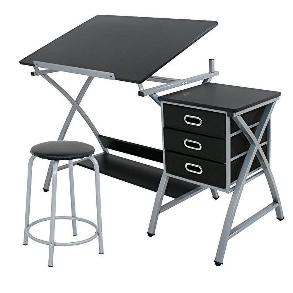 LEMY Drafting Table Height Adjustable, Craft Tilting Tabletop Art Desk ...