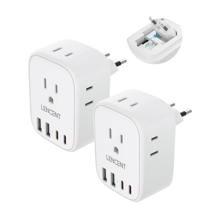 All-in-one Universal Worldwide Outlet Travel Converter Adapter US EU AU ...