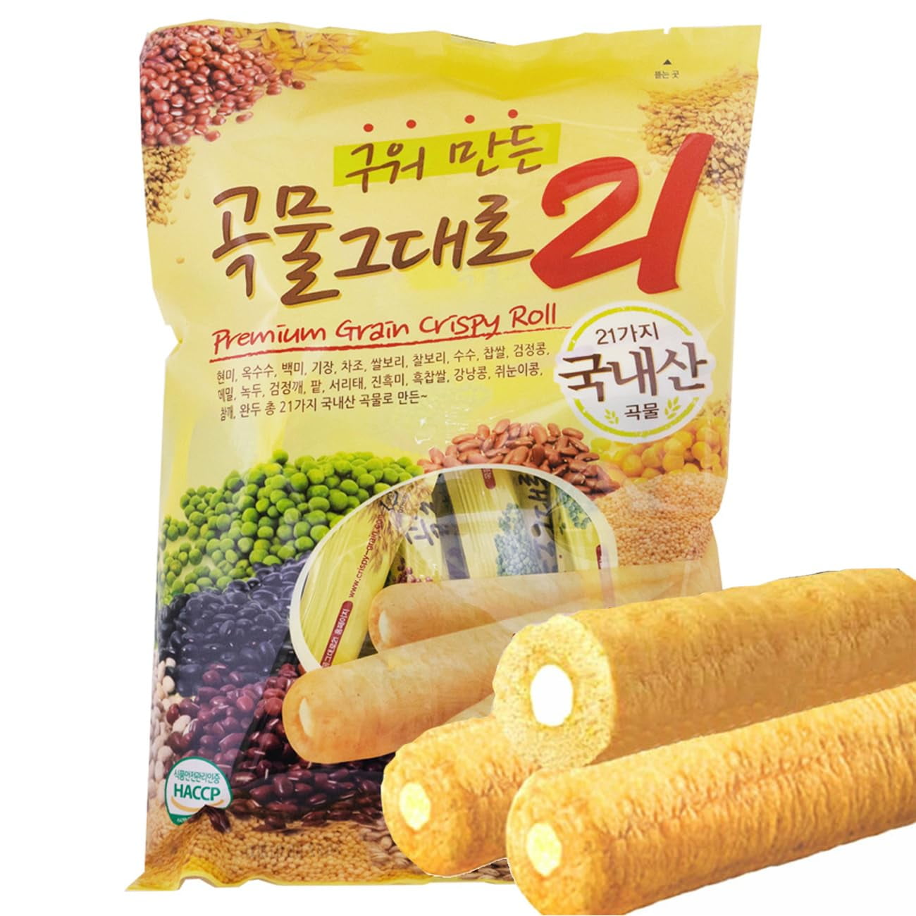 LENITH Korean Premium Multi SSF20 Whole Grain Baked Crispy Rolls 21 ...