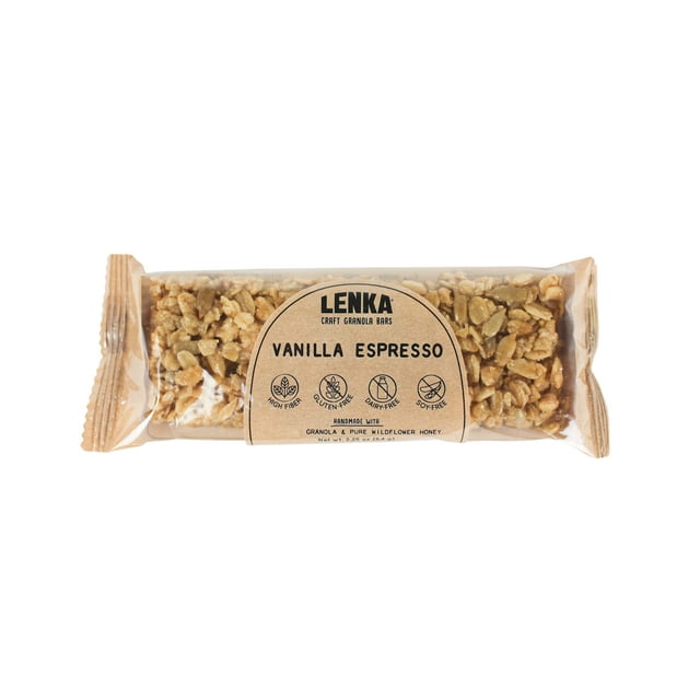 LENKA Handmade Craft Granola Bars - Vanilla Espresso Gluten Free High ...