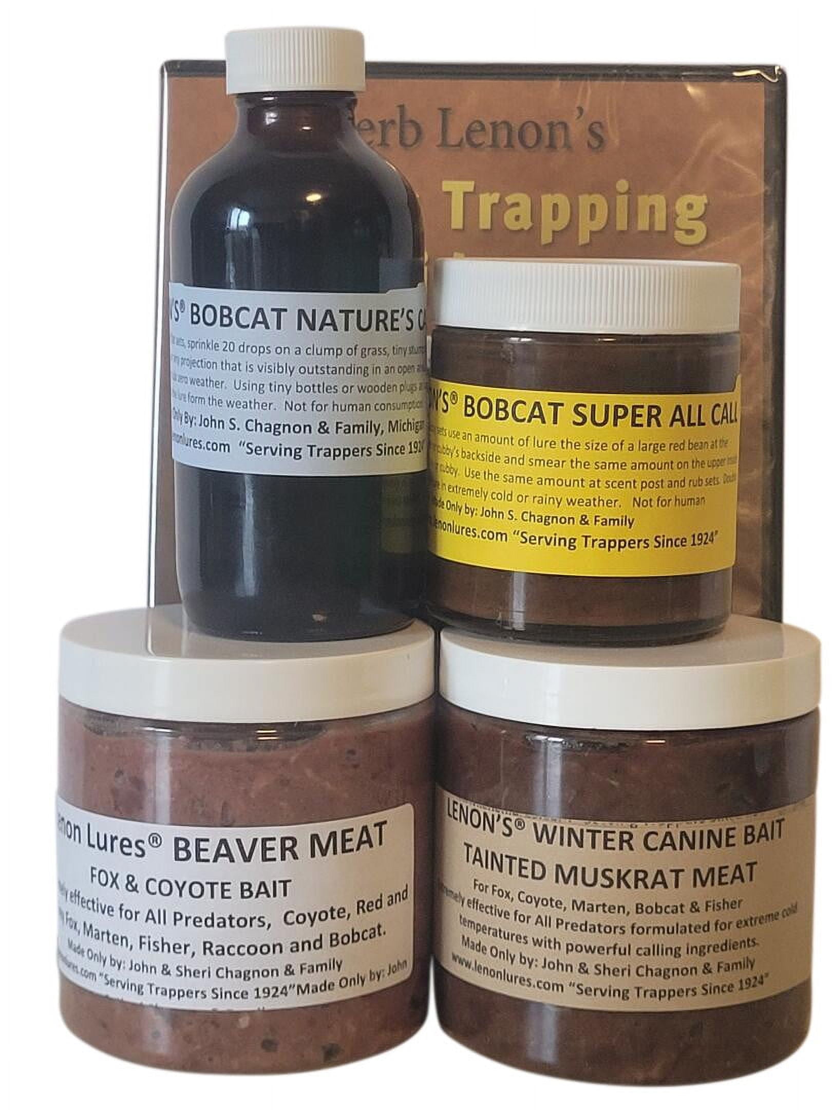 LENON LURES BOBCAT TRAPPING KIT - LURES, BAITS AND HERB LENON TRAPPING ...