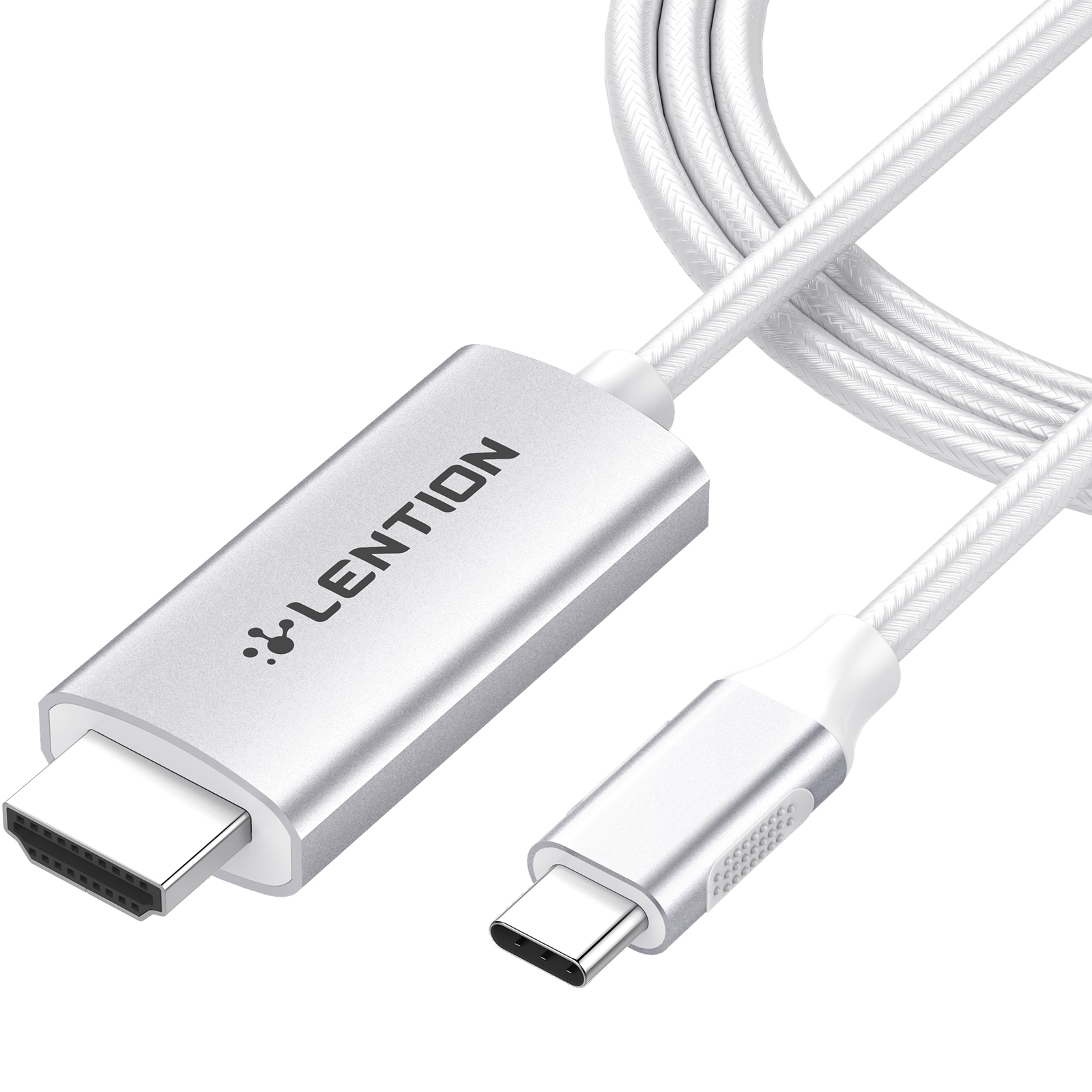 LENTION 6FT USB C to HDMI Adapter (4K/60Hz) for MacBook Pro, iPad ...