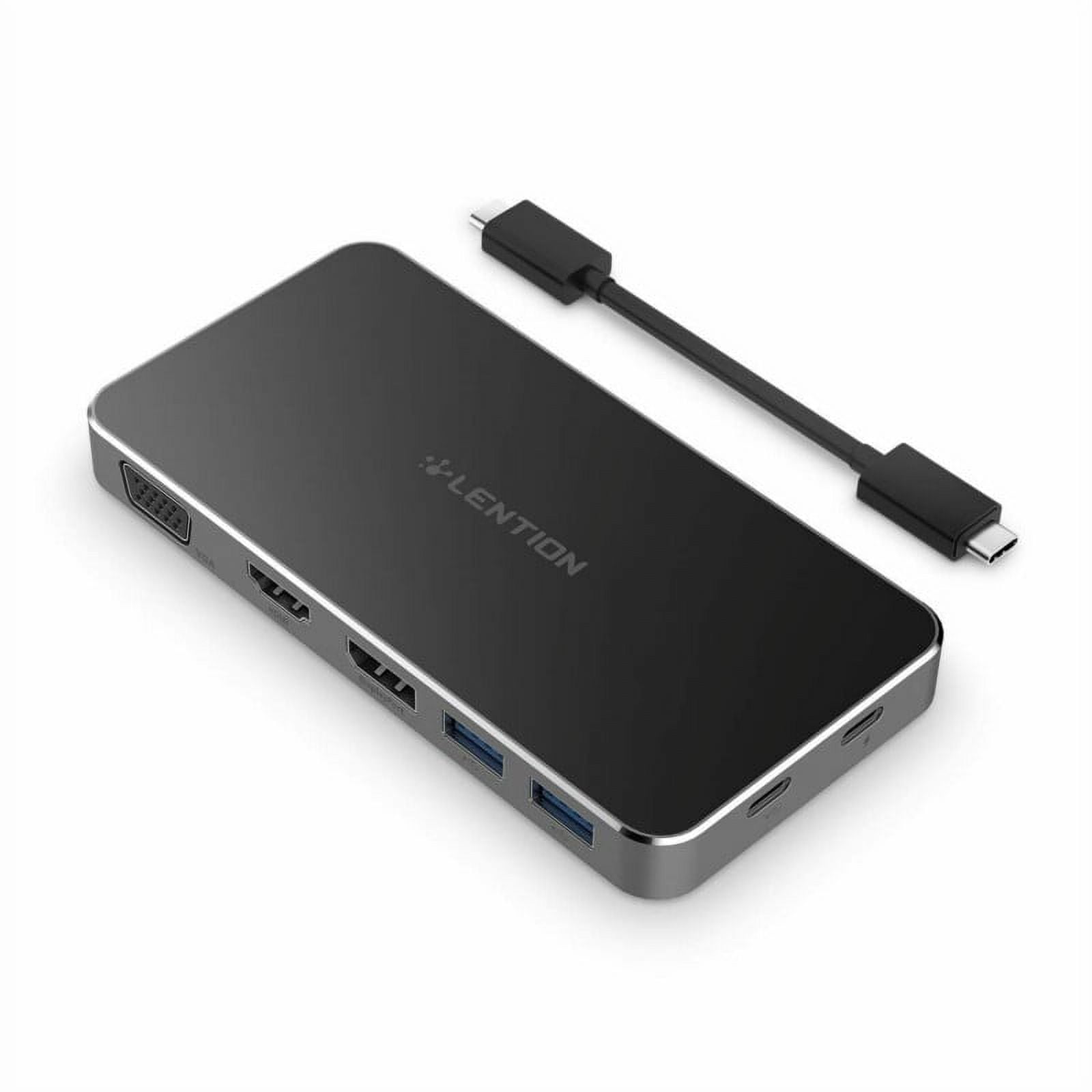 LENTION USB-C Portable Docking Station with USB 3.0, HDMI, DisplayPort ...