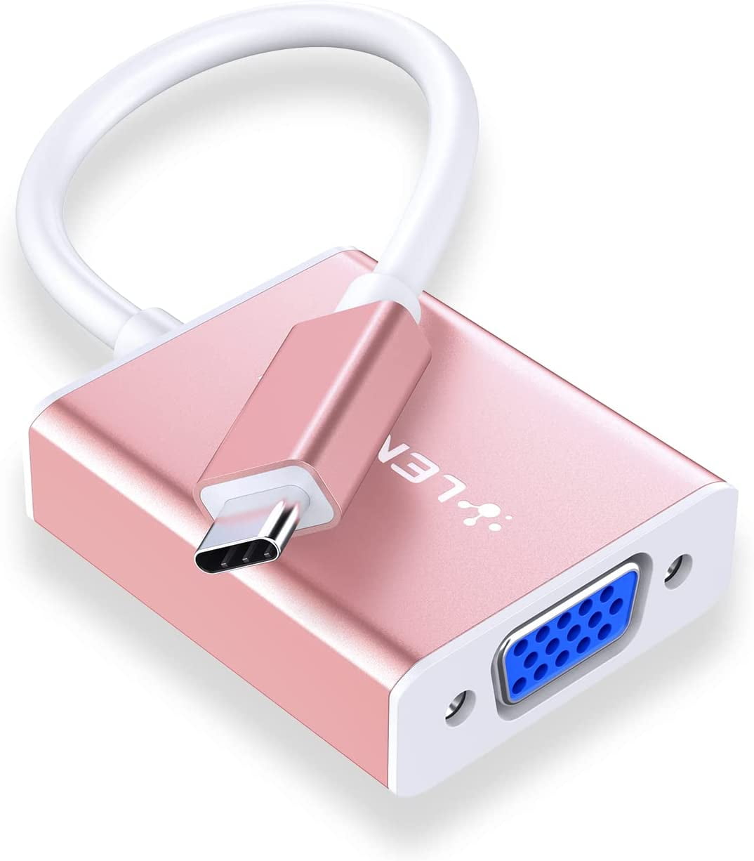LENTION USB C to VGA Cable Adapter,Type C to VGA Monitor Converter ...