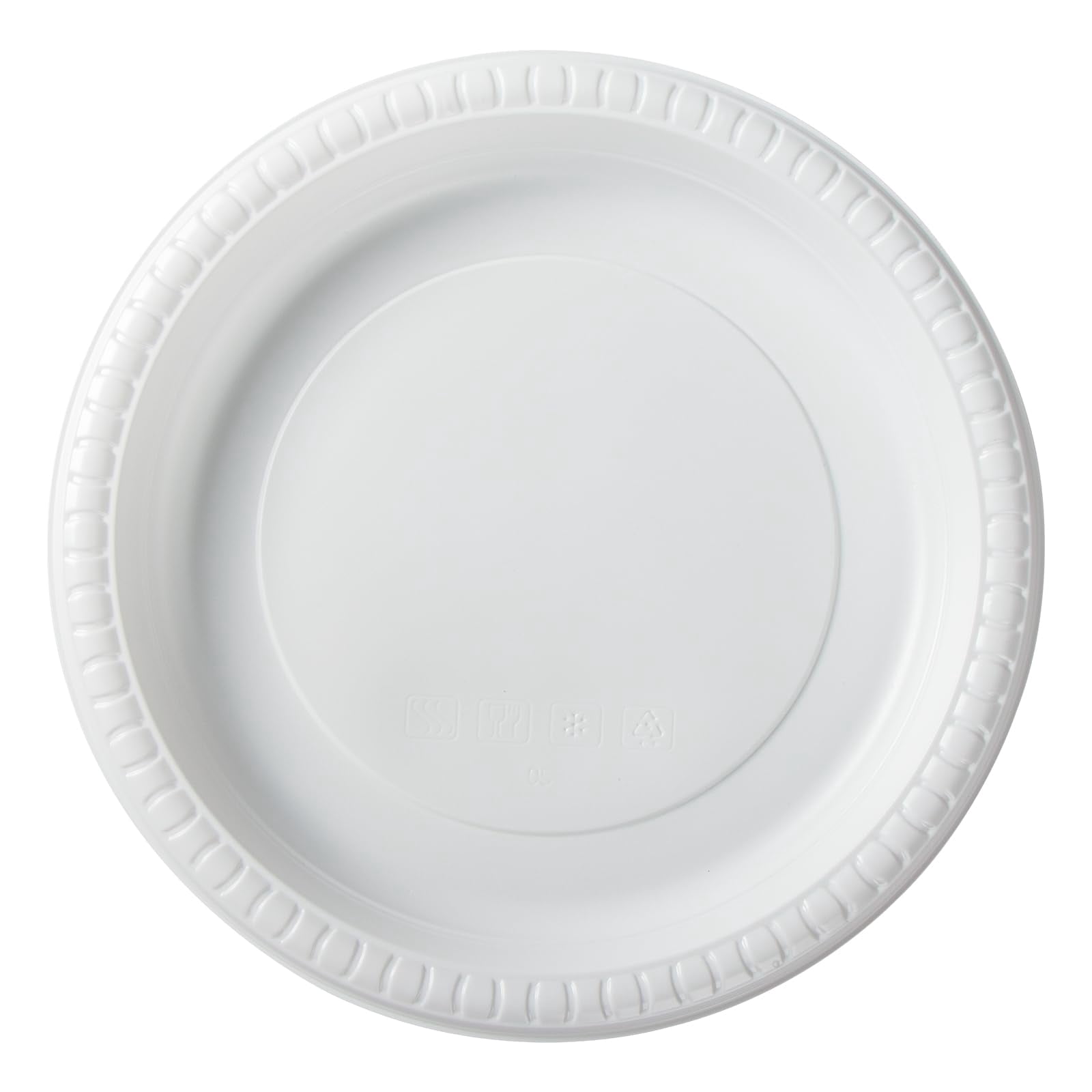 LEOBOX Plastic Plates, Reusable 150 Pack AFN1Heavy Duty 9 Inch ...