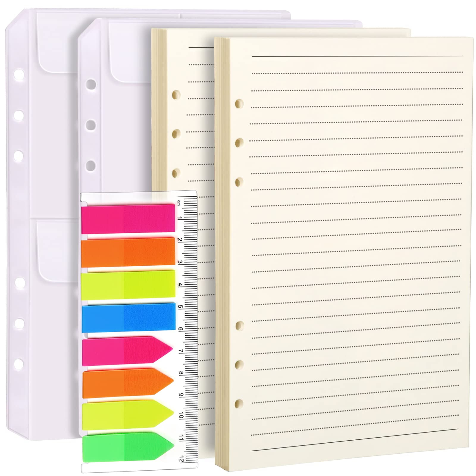 LEOBRO A5 Paper, Planner Inserts for A5 Binder, 5.5 x 8.5 Lined Paper ...