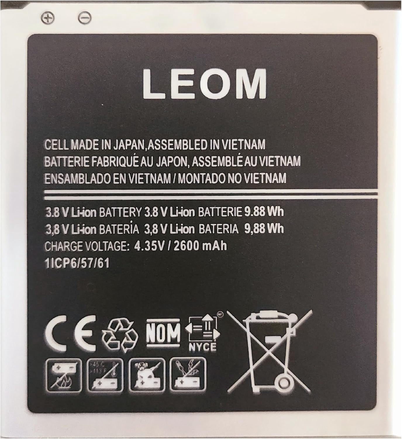 LEOM EB-BG530CBU EB-BG530CBZ Replacement Battery for Galaxy Grand Prime ...