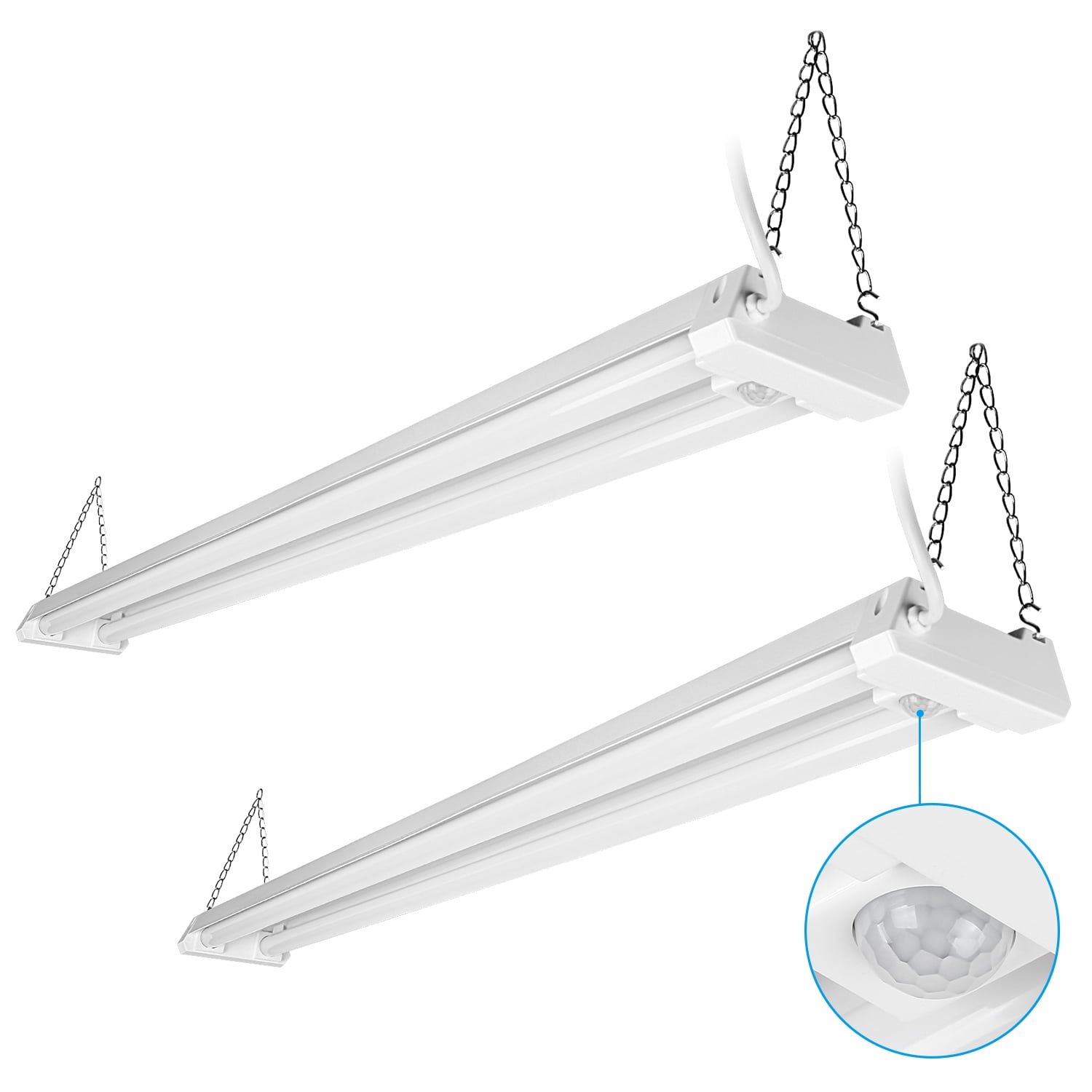 LEONLITE 4ft 40W LED Shop Light, LED Ceiling Fixture, 5000K Daylight ...