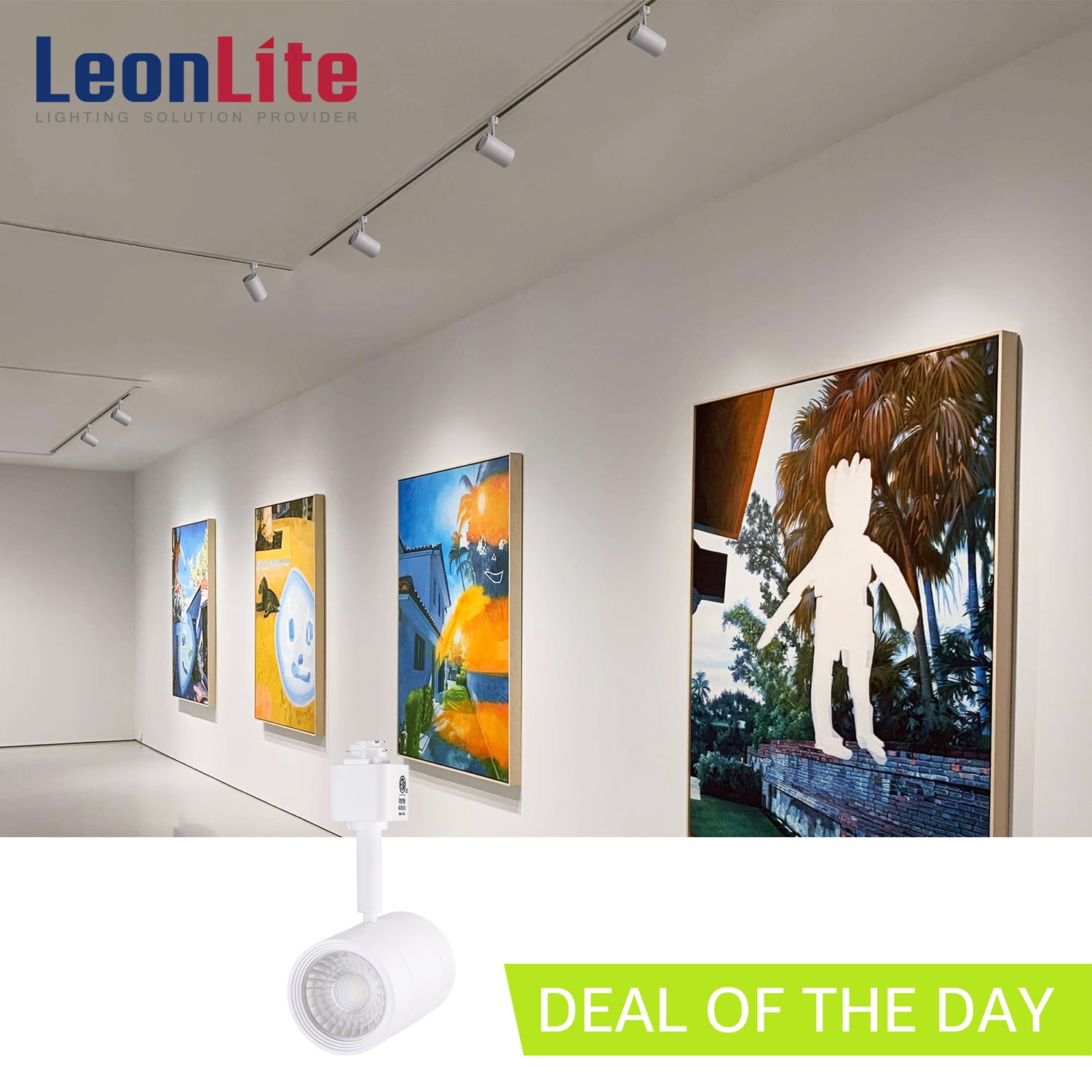 LEONLITE 8.5W White LED Track Light Head , 50W Equivalent, ETL & ENERGY ...