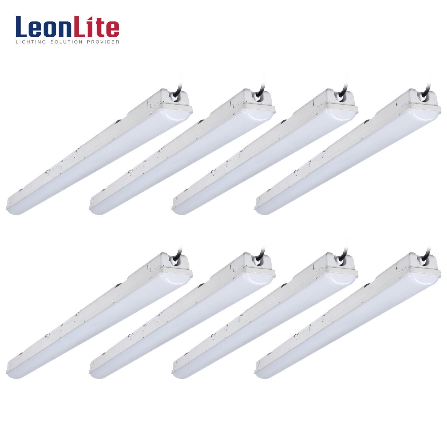 LEONLITE 8 Pack 4" LED Vapor Tight Proof Light, 40W (100W Eqv ...