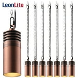 LEONLITE 8 Pack Aluminum Low Voltage LED Outdoor Pendant Light ...
