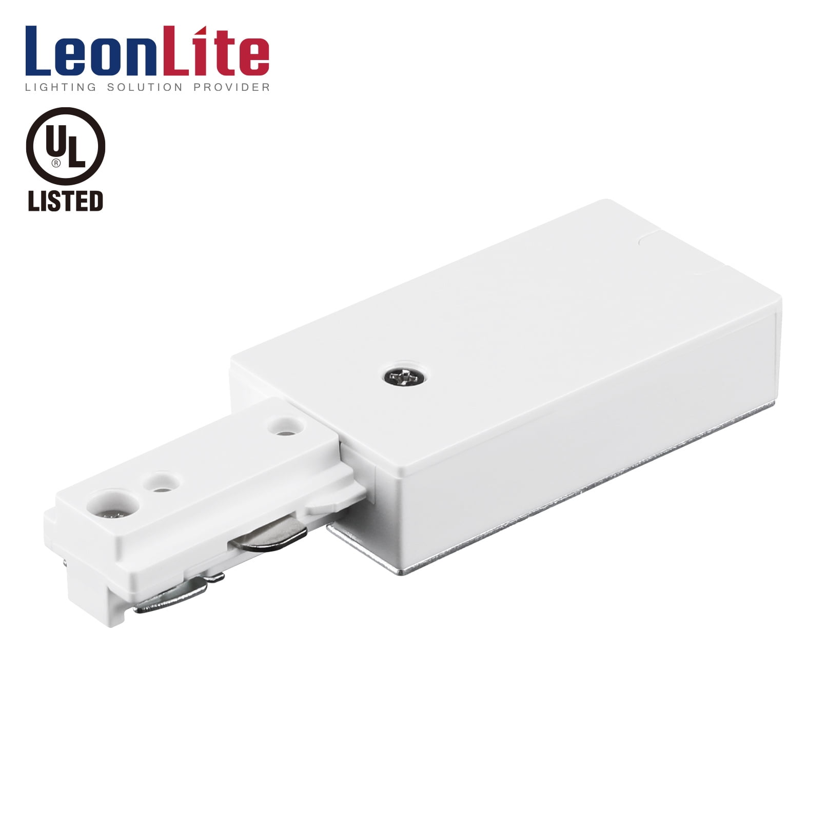 LEONLITE H Track Live End Feed Connector, H Type Single Circuit 3-Wire ...