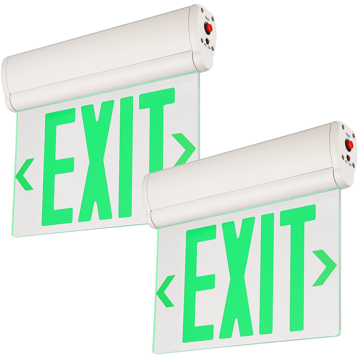 LEONLITE LED Single Face Exit Sign Emergency Light with Rotating Panel ...
