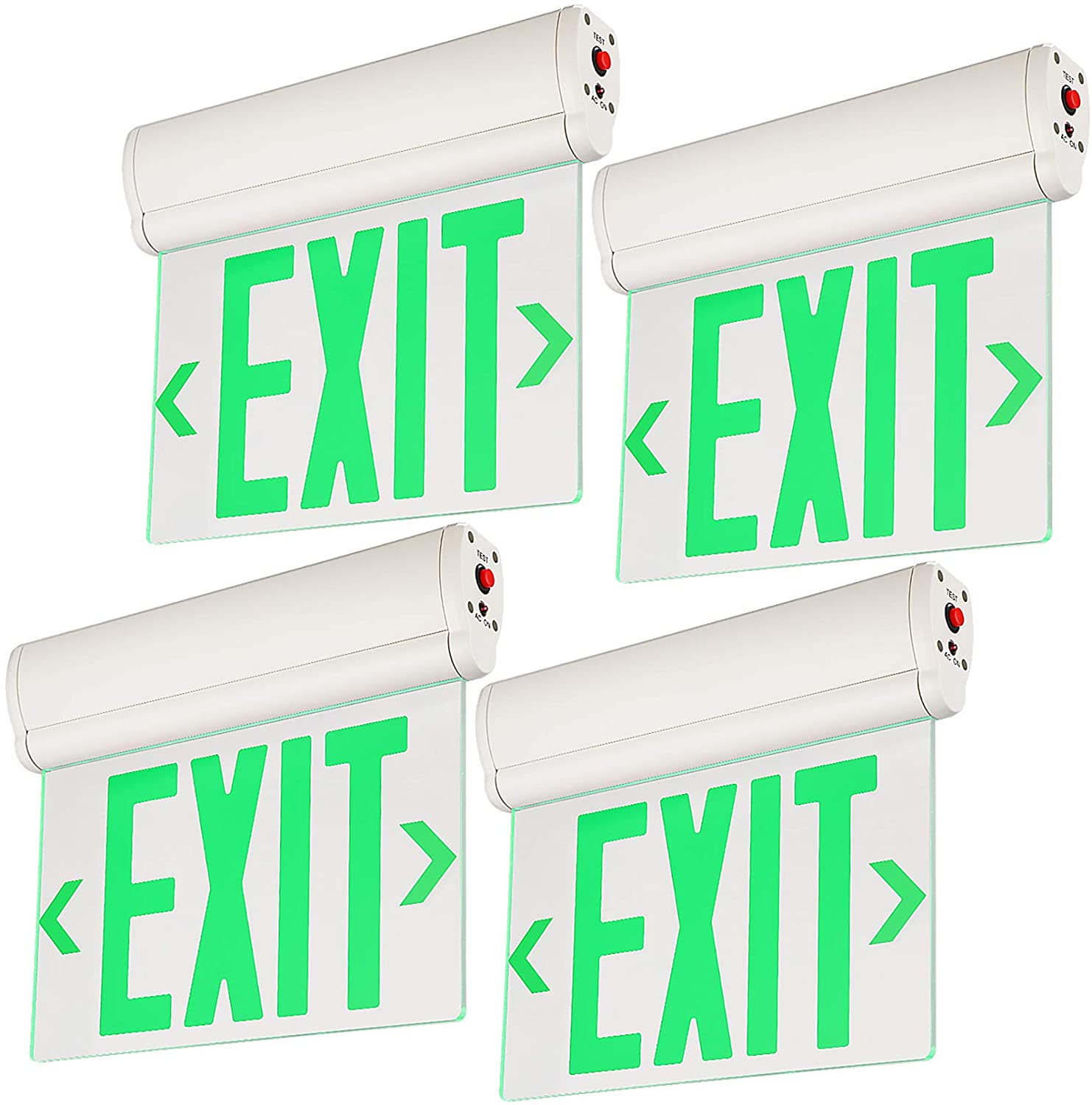 LEONLITE LED Single Face Exit Sign Emergency Light with Rotating Panel ...