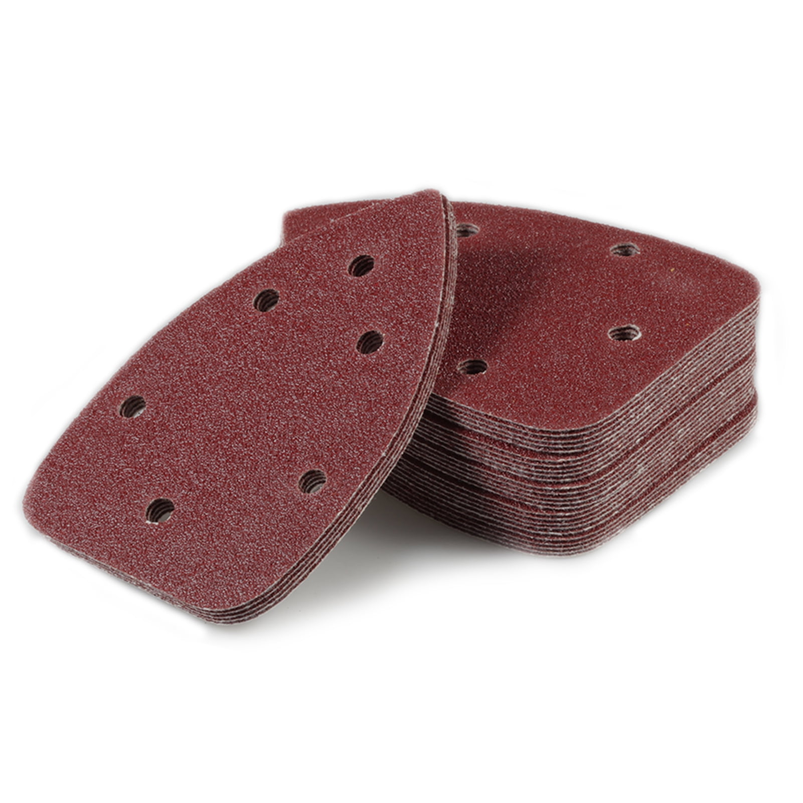 LEONTOOL 30 Pcs Mouse Sander Sandpaper 60 Grit 6 Hole Mouse Sander Pads ...