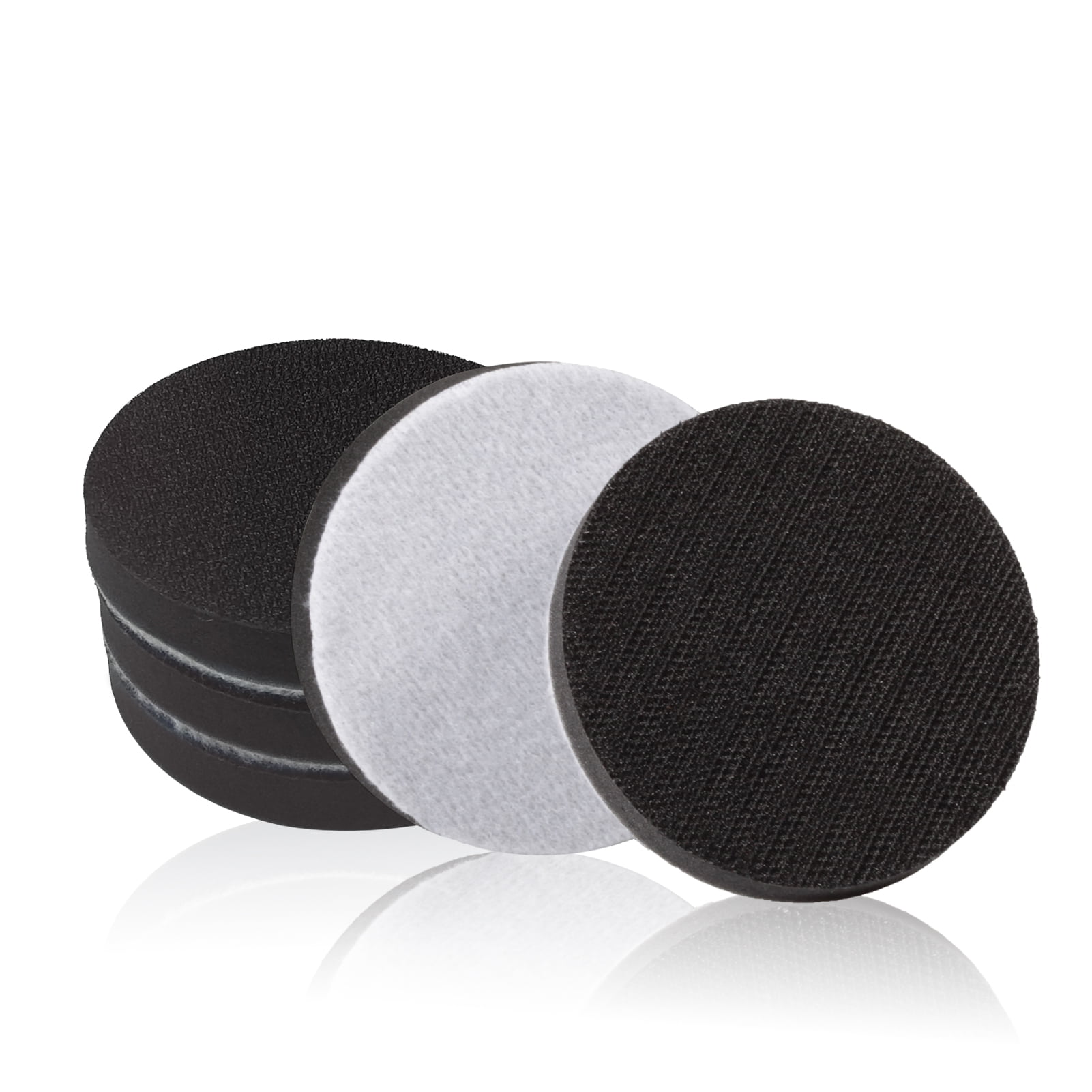 LEONTOOL 5 Pack 3 Inch Hook and Loop Soft Foam Buffering Pad, Sponge ...