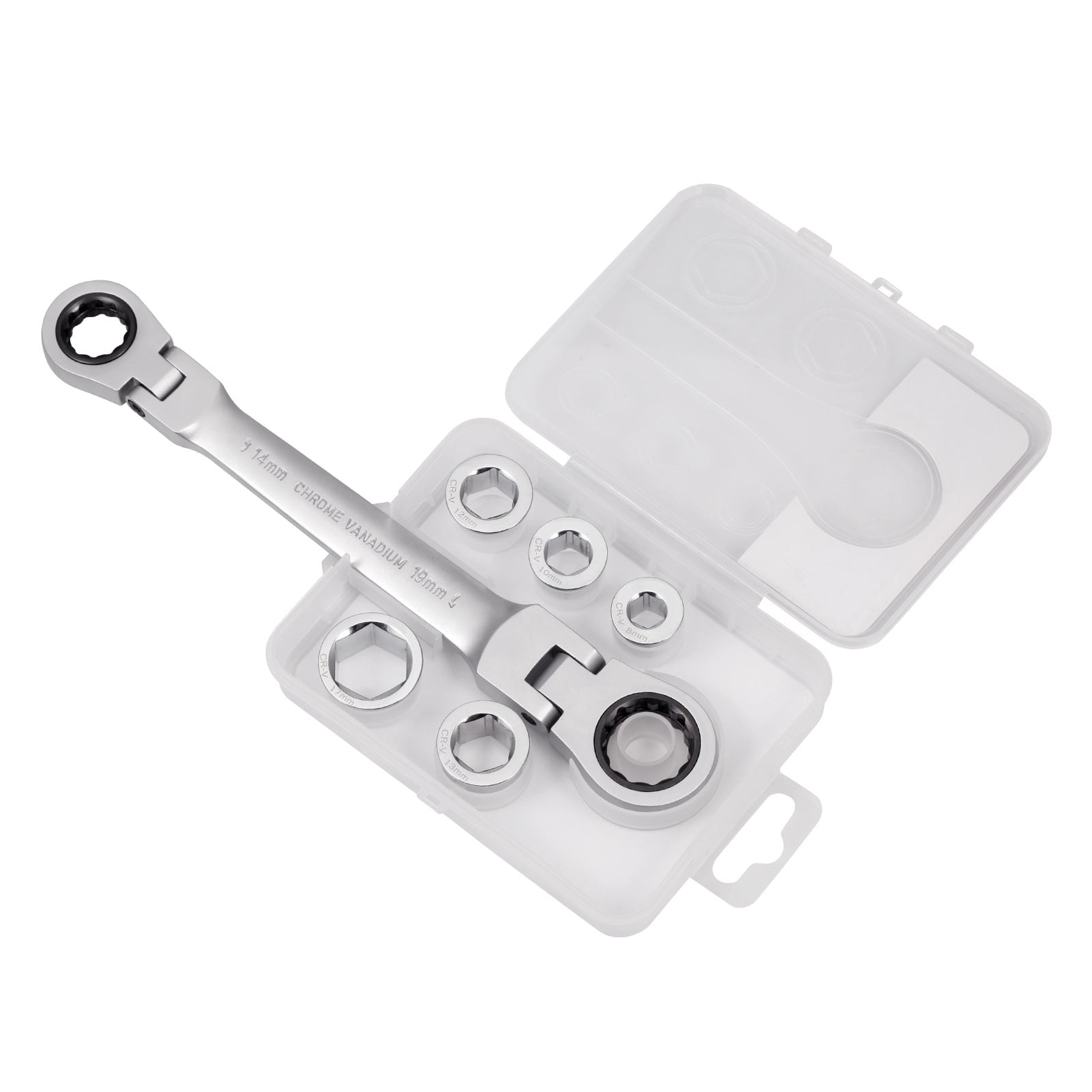 LEONTOOL 6 PCS Socket Ratchet Wrench Set 8.5 Inches Quick-Release ...