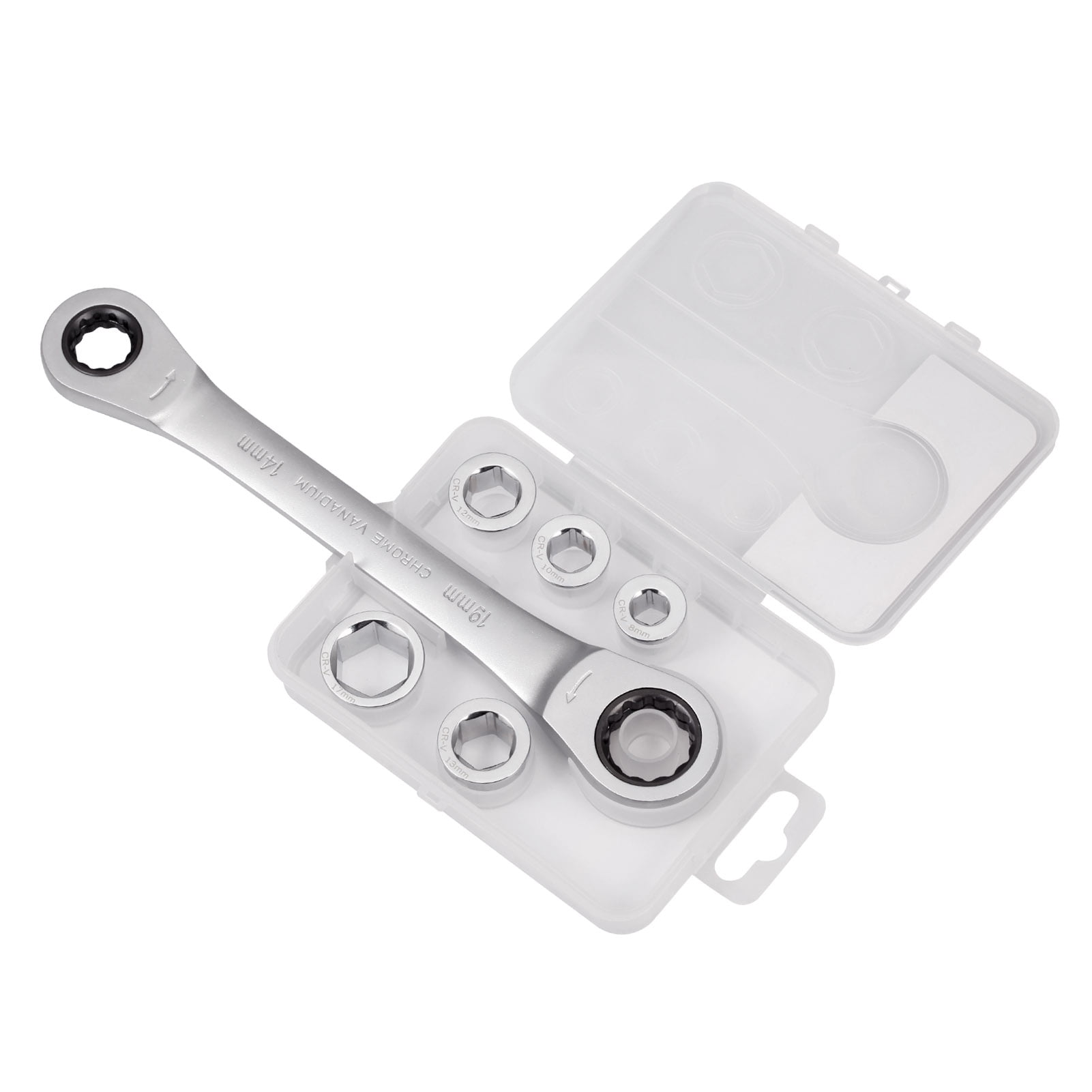 LEONTOOL 6 PCS Socket Ratchet Wrench Set 8.5 Inches Quick-Release ...