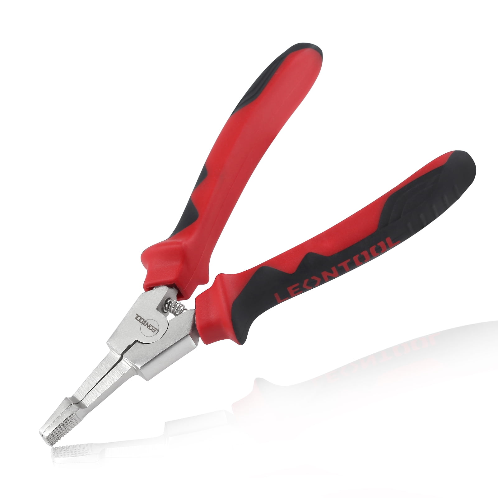 LEONTOOL 8 Inches Lock Ring Pliers Flat Snap Ring Pliers Special ...