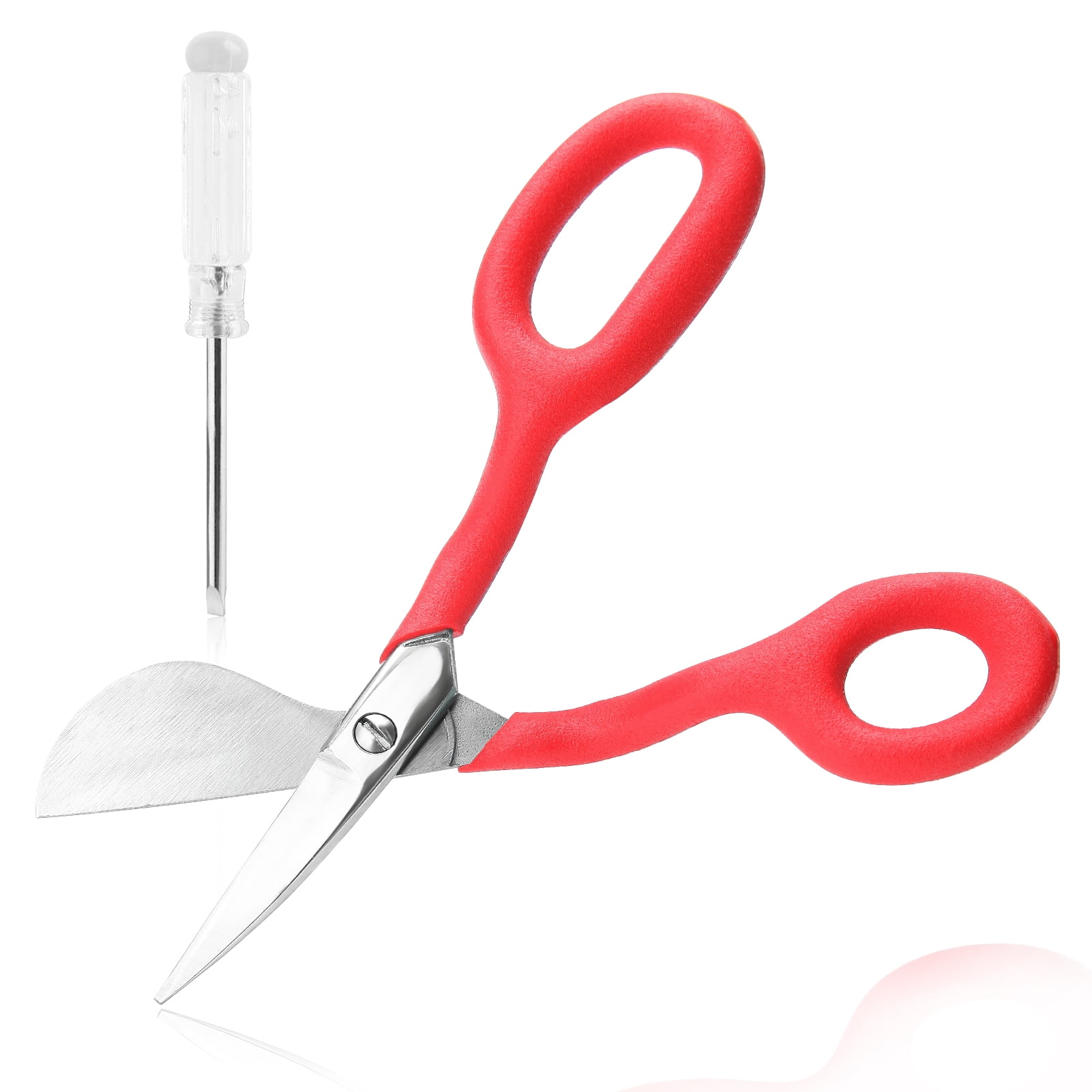 LEONTOOL Duckbill Scissors 7-Inch Carpet Pile Scissors Duckbill Shears ...