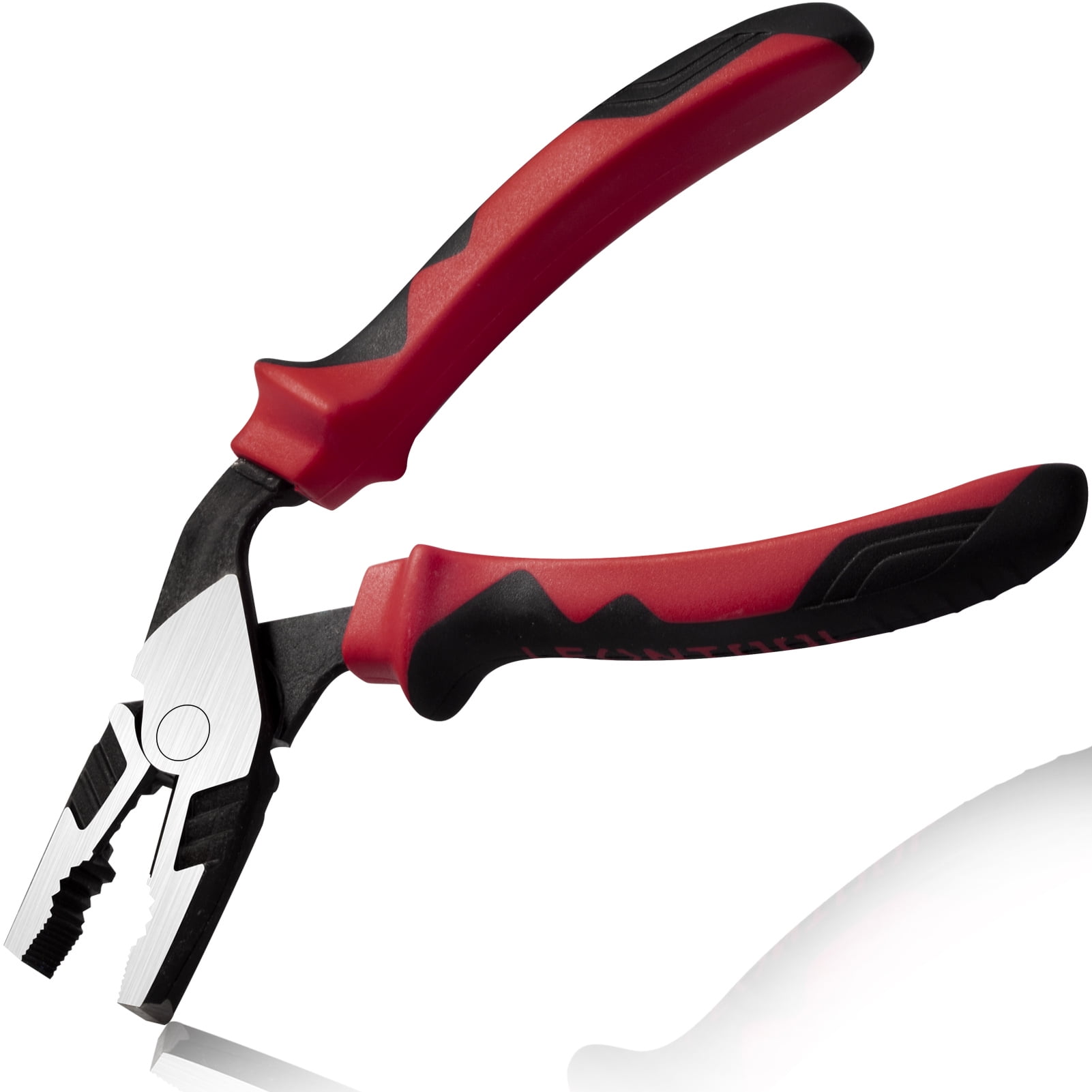 LEONTOOL High Leverage Combination Pliers 7 Inch Angled Head Linesman ...