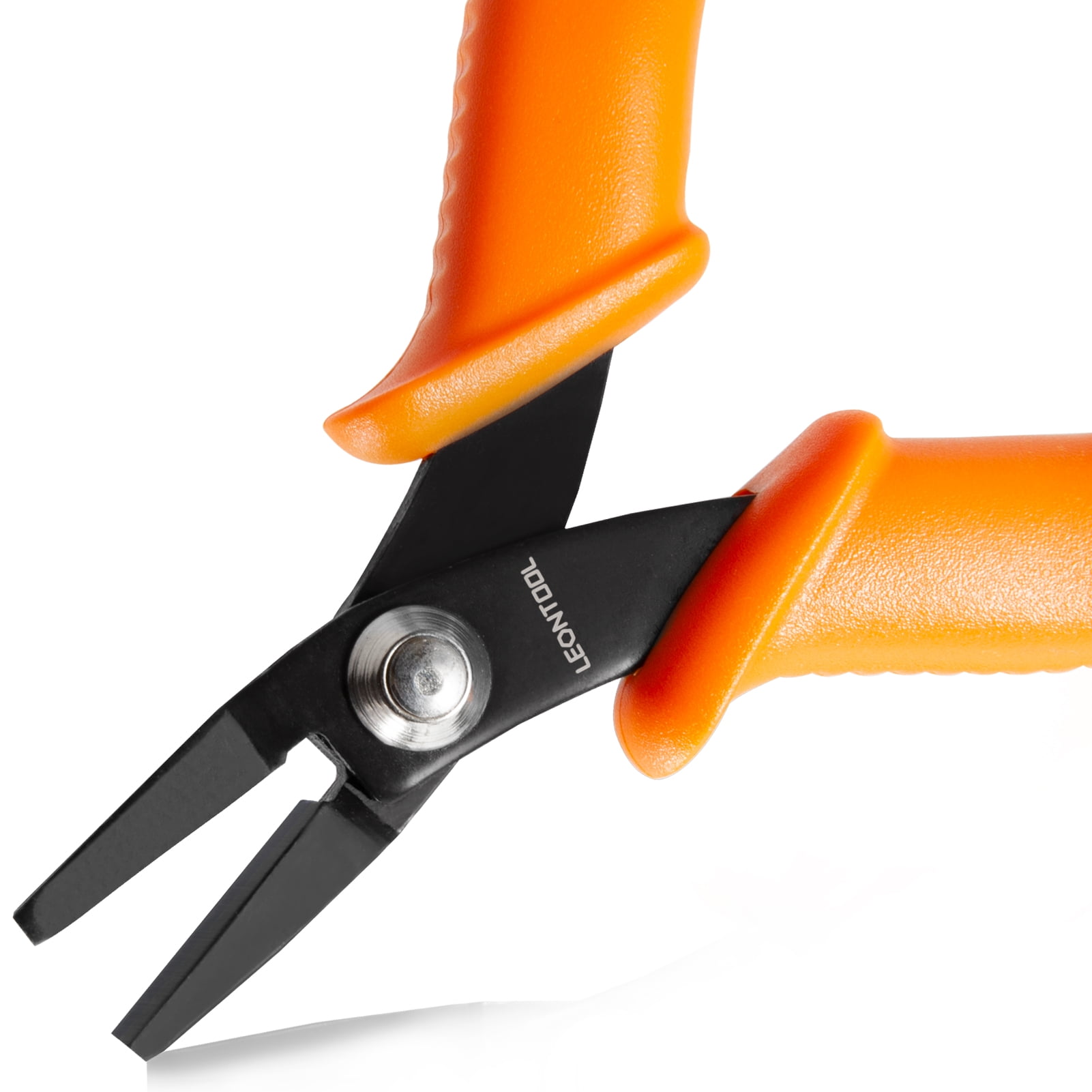 LEONTOOL Mini Flat Nose Pliers for Jewelry Making Smooth Jaw 4-Inch ...