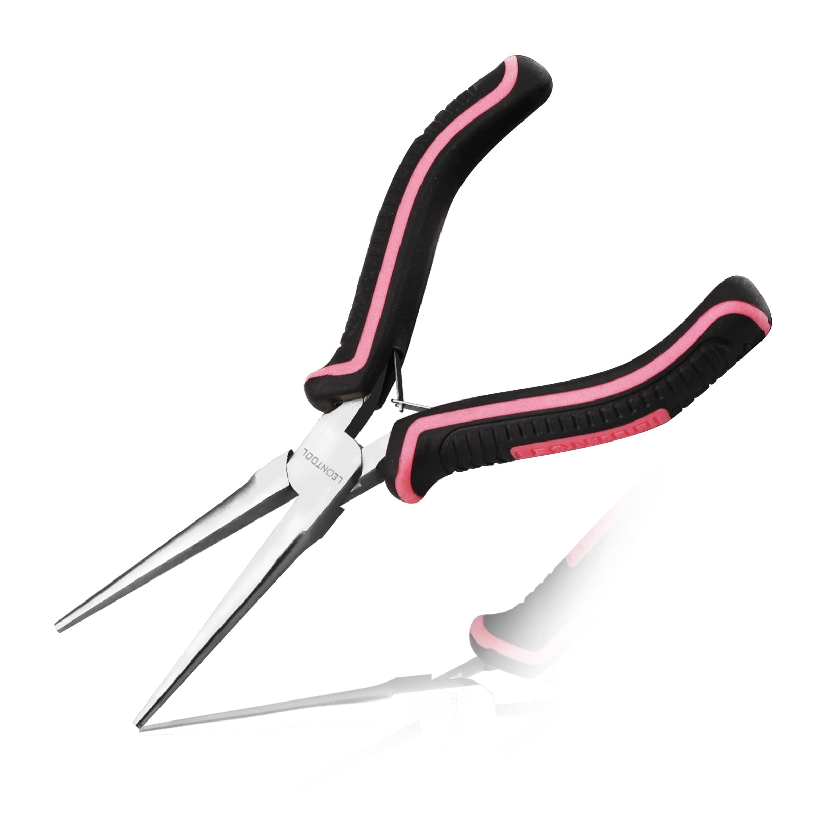 LEONTOOL Mini Needle Nose Pliers for Jewelry Making 6 Inches Chain Nose ...
