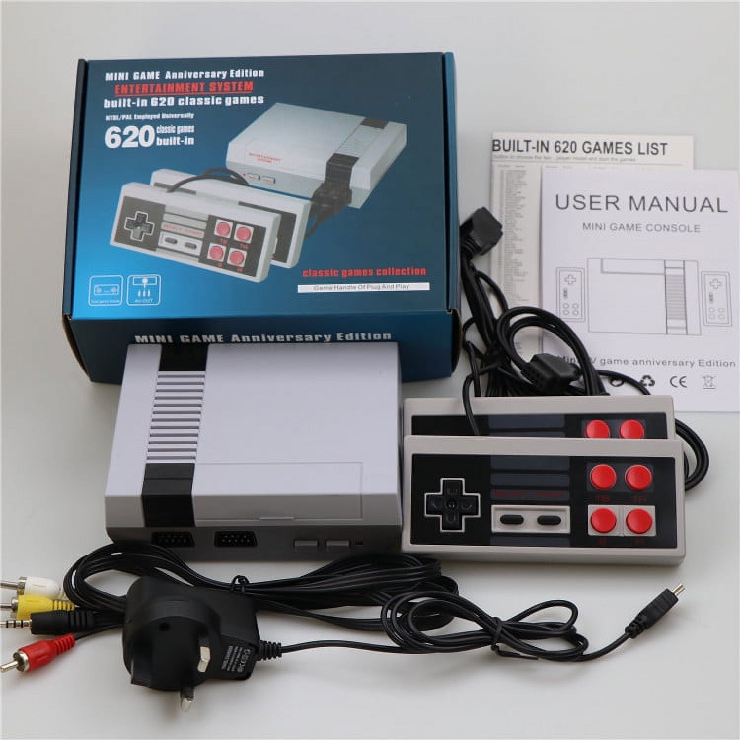 LEOPTCG Built-in 620 Games and 2 Controllers with Classic Games ...