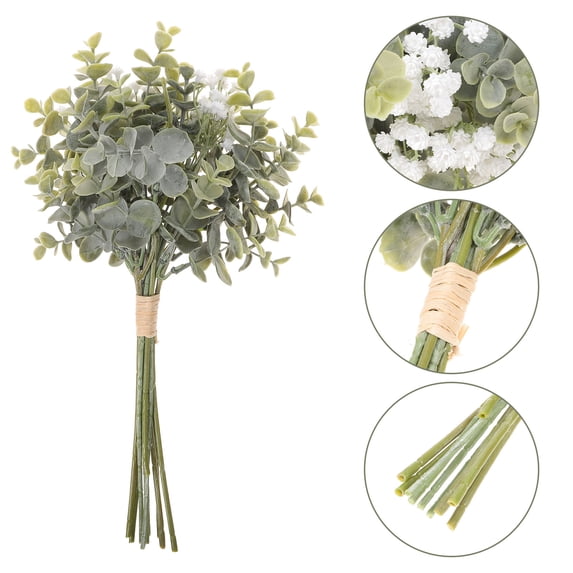 LEORX 1 Bundle of Faux Leaf Bundle for Artificial Greenery Stems in ...