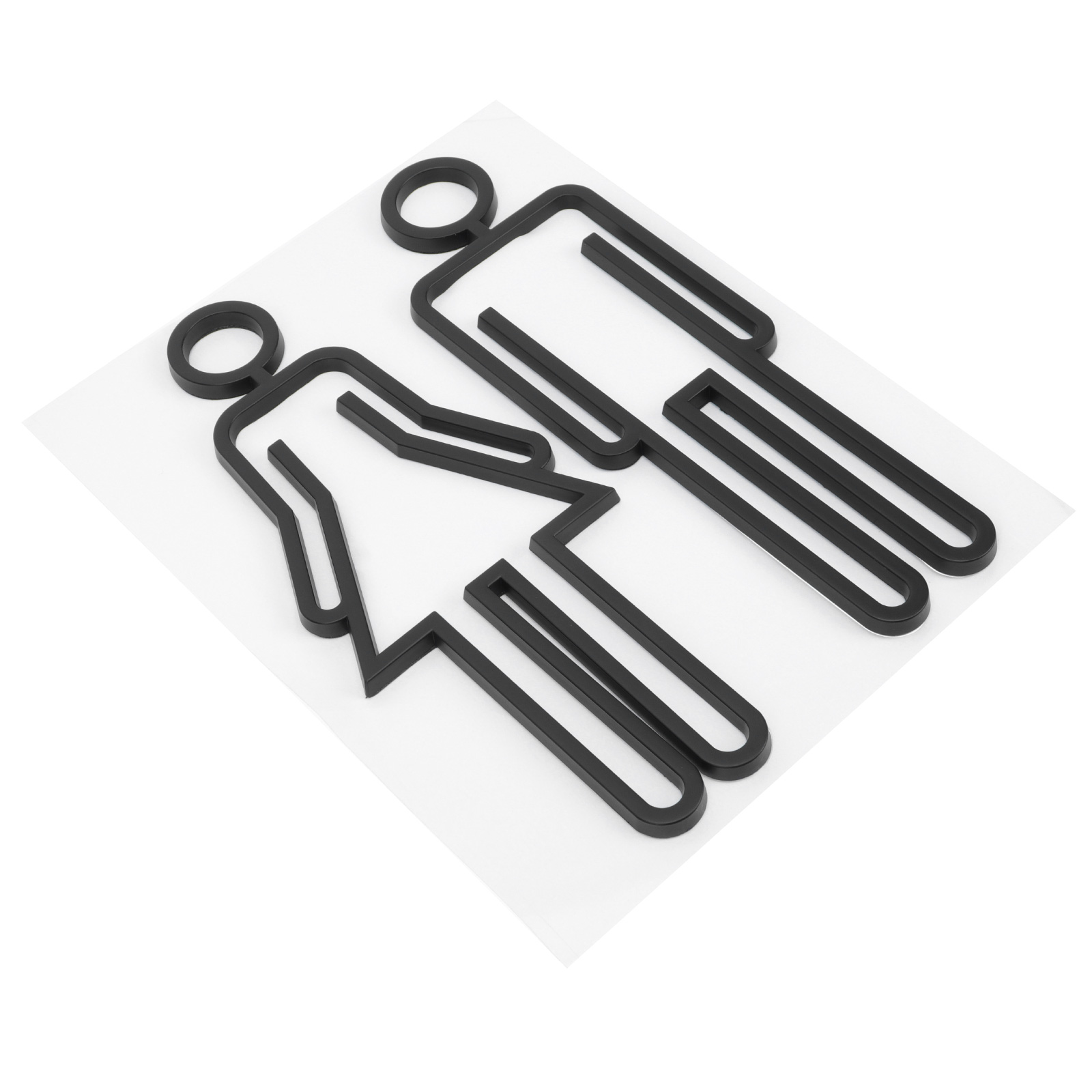 LEORX 1 Pair Bathroom Occupied Sign ABS Black Simple Design Washroom ...