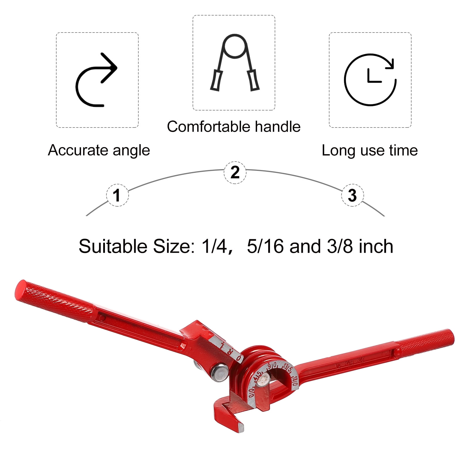 LEORX 1 Set Hand Tube Bending Kit with Iron for Heating Installation ...