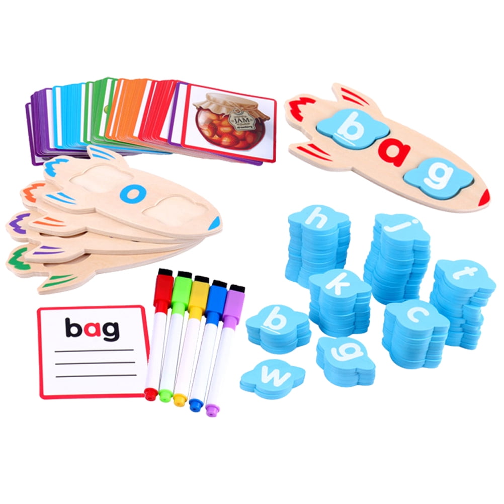 LEORX 1 Set Letter Sounds Flash Cards Teaching Tools for Preschool ...